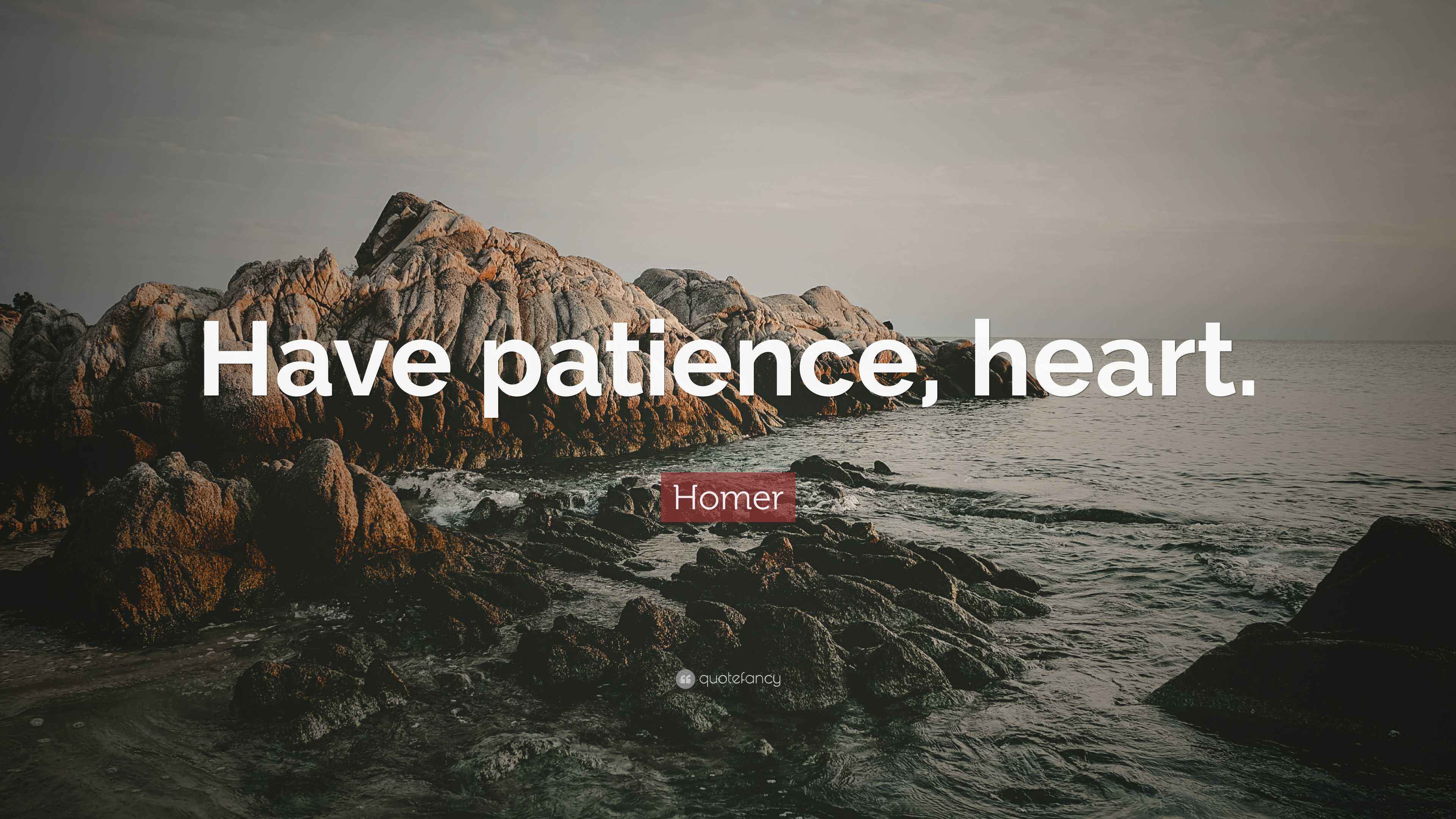 Homer Quote: “Have patience, heart.”
