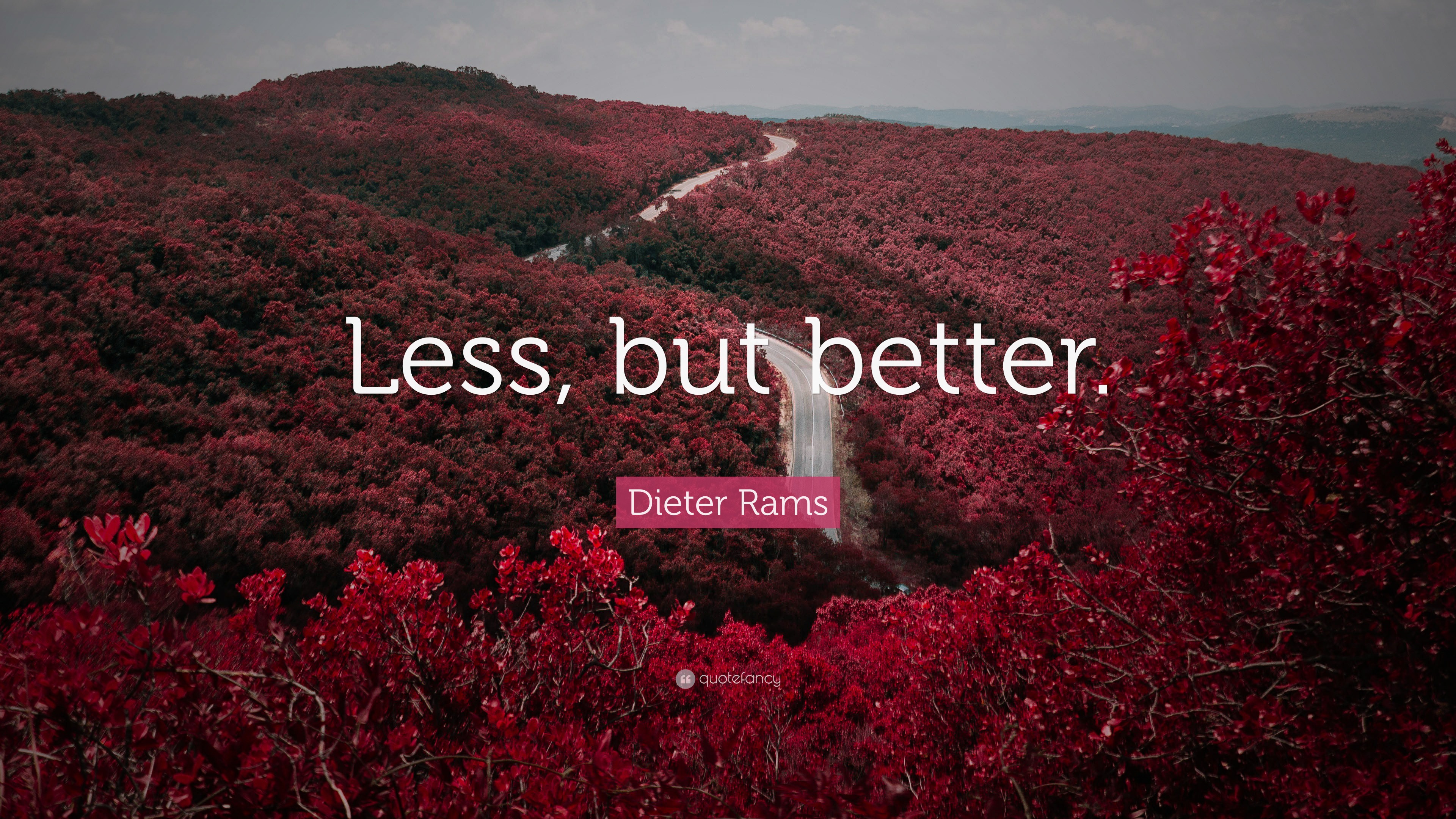 Dieter Rams Quote: “Less, but better.”