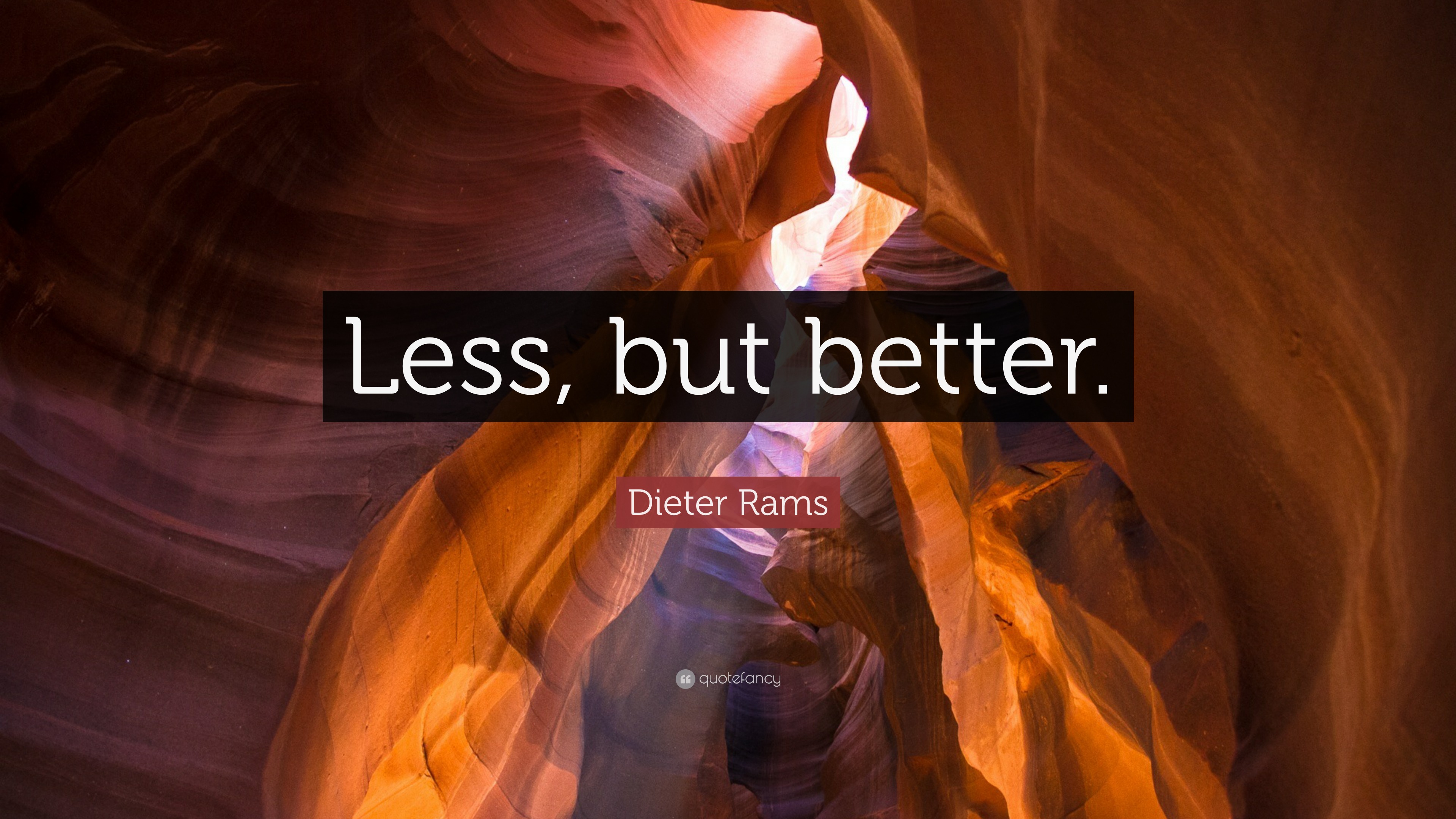 Dieter Rams Quote: “Less, but better.”