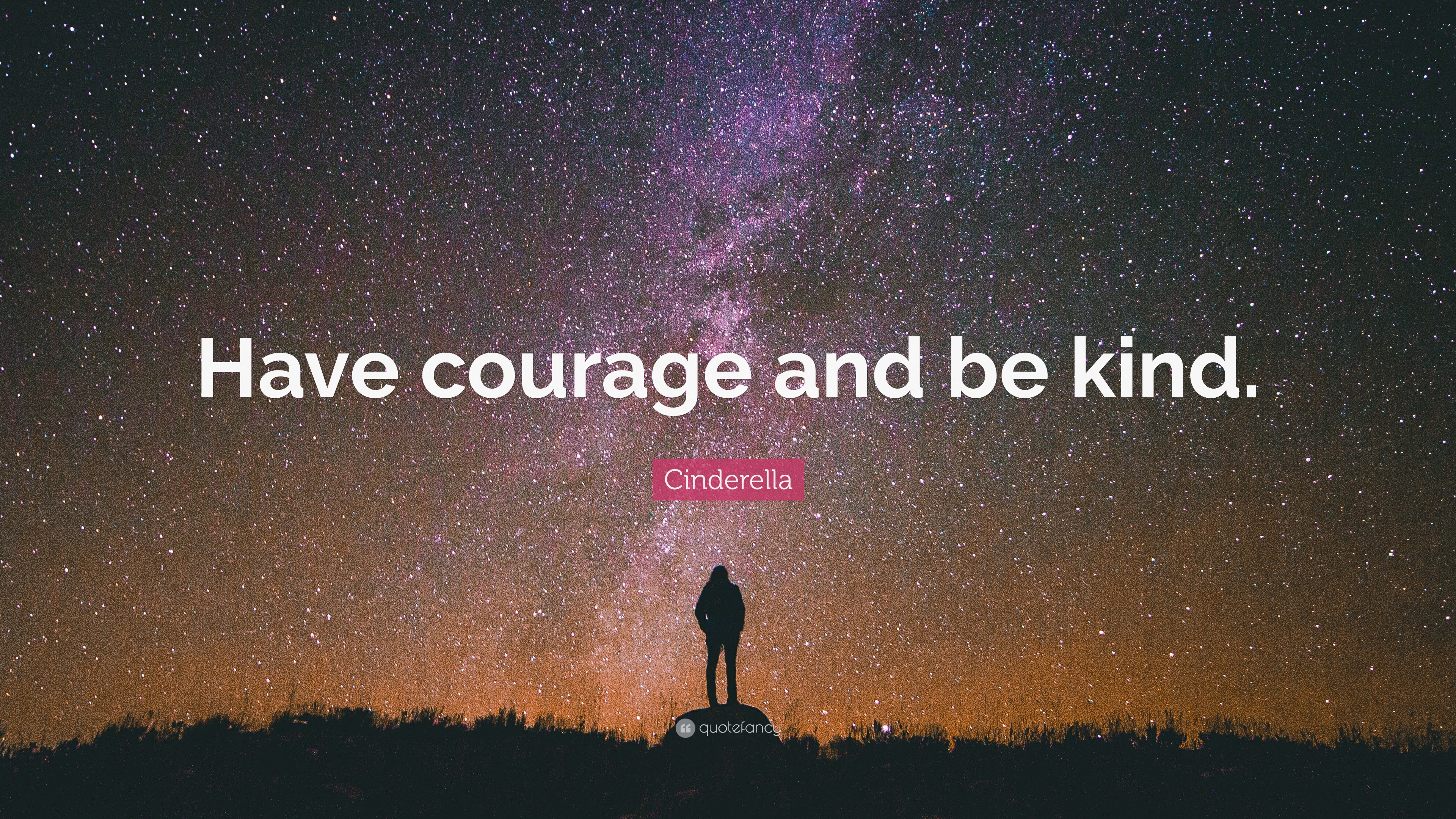 Cinderella Quote: “Have courage and be kind.”