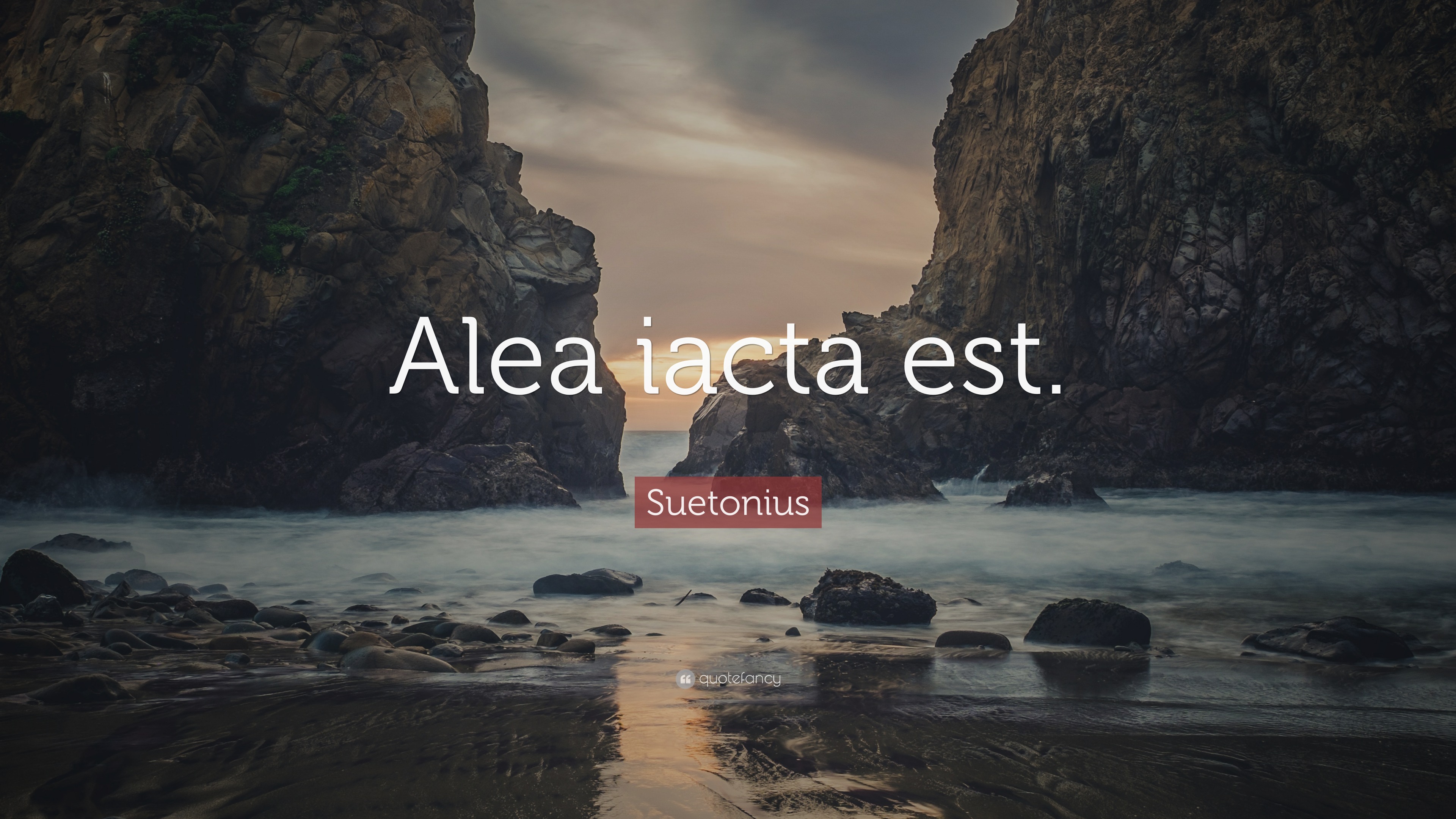 Suetonius Quote: “Alea iacta est.”