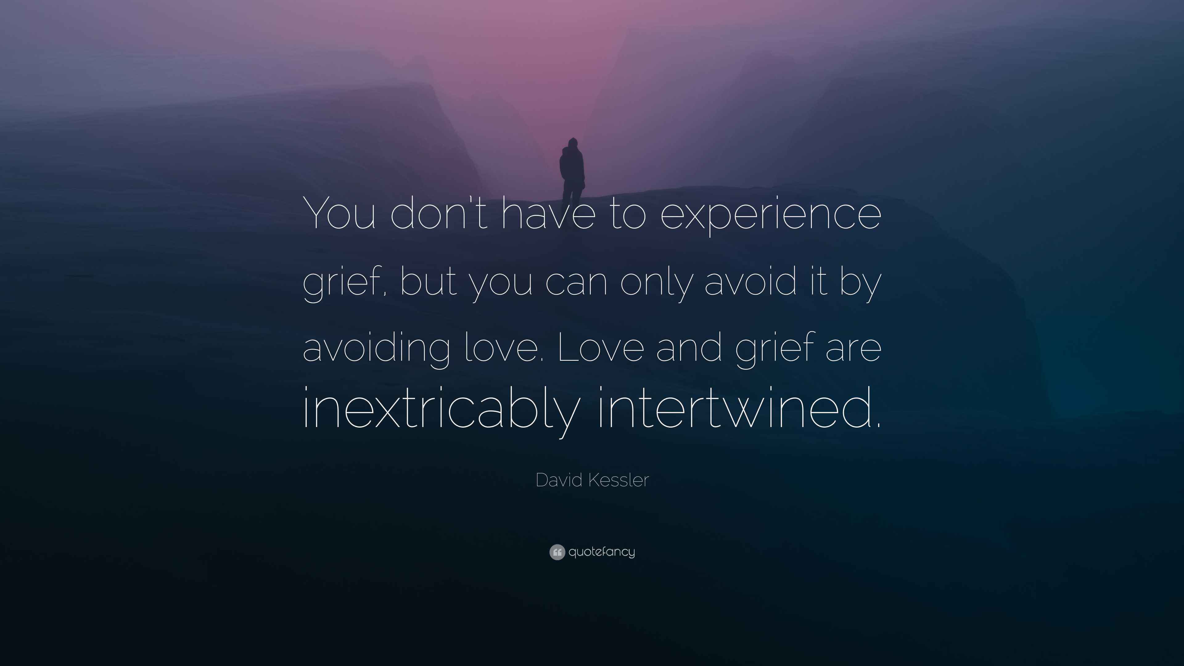 David Kessler Quote: “You don’t have to experience grief, but you can ...
