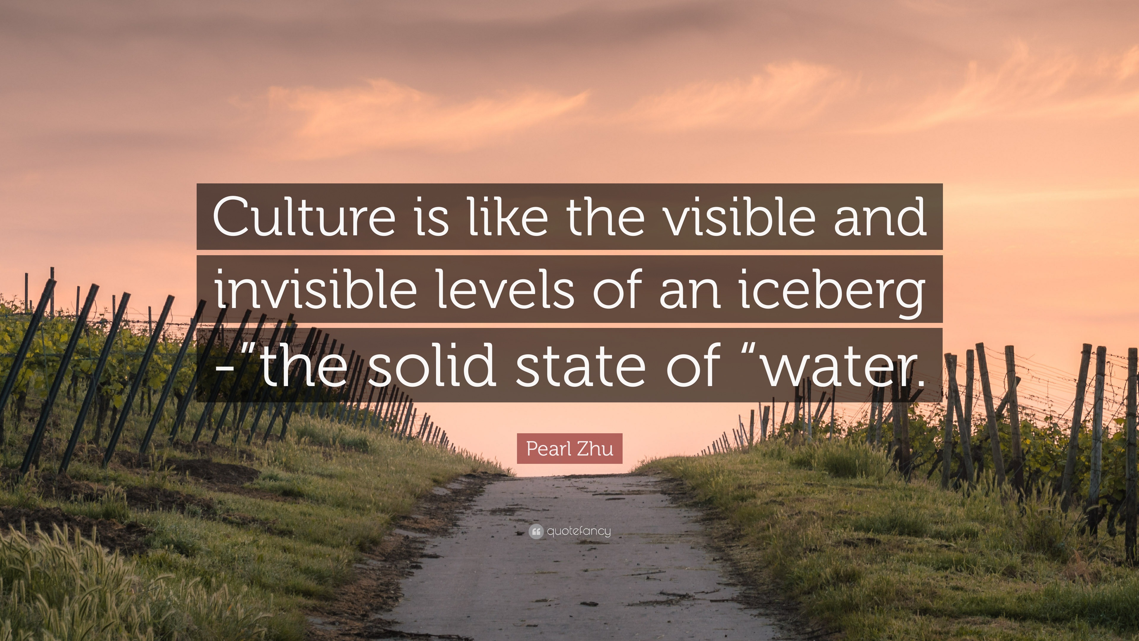 Pearl Zhu Quote: “Culture is like the visible and invisible levels of ...