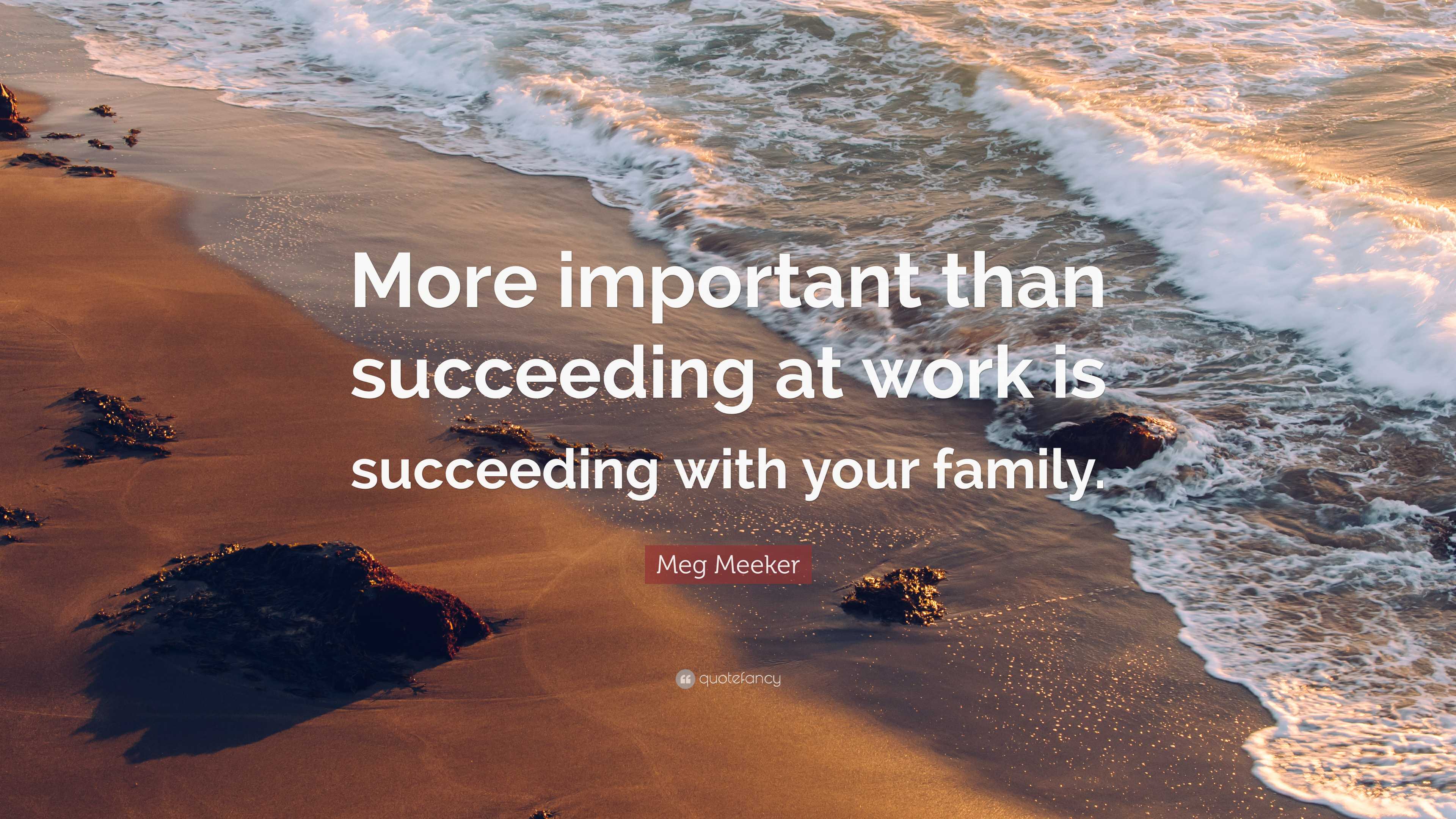 Meg Meeker Quote: “More important than succeeding at work is succeeding ...