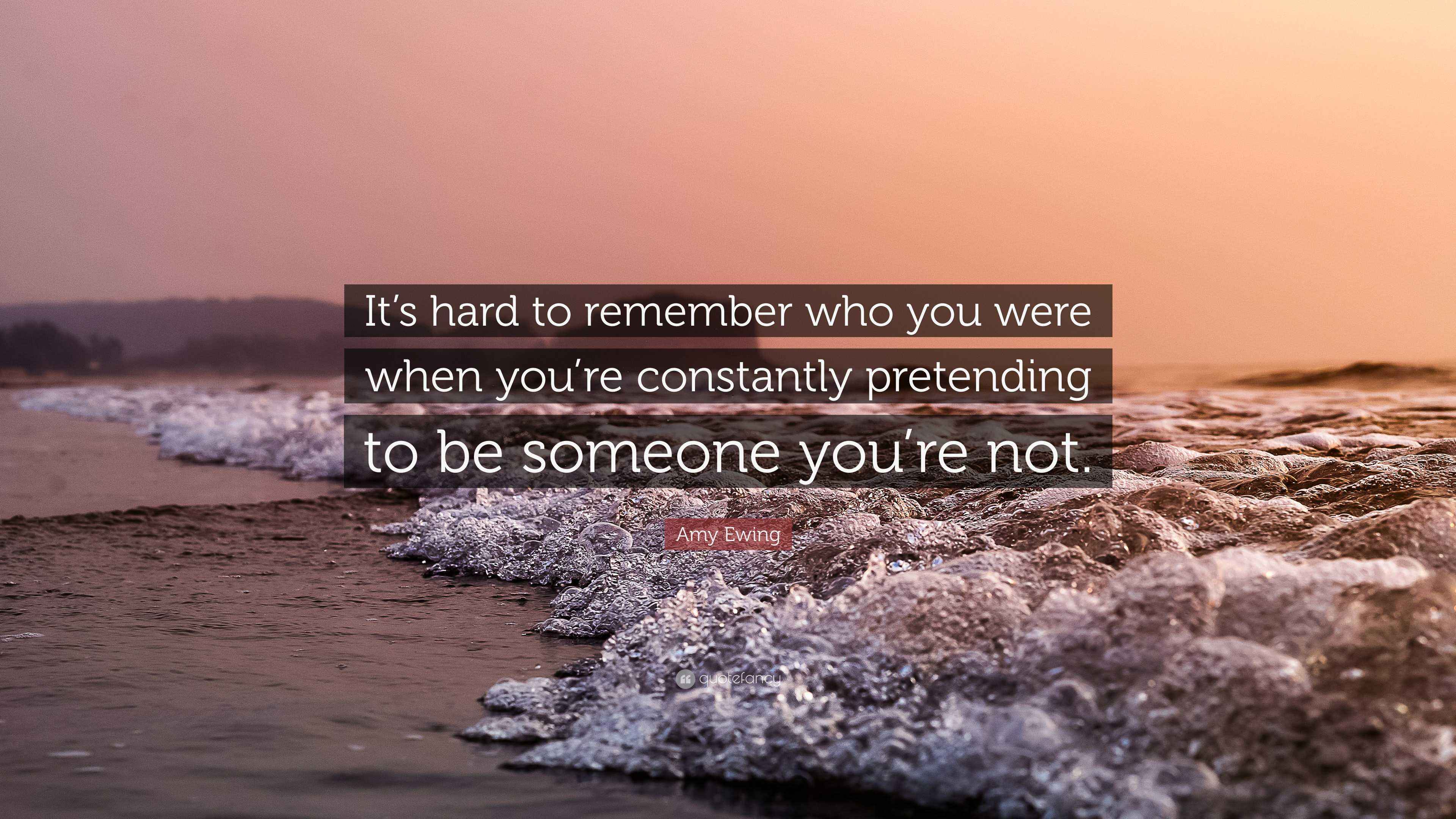 Amy Ewing Quote: “It’s hard to remember who you were when you’re ...