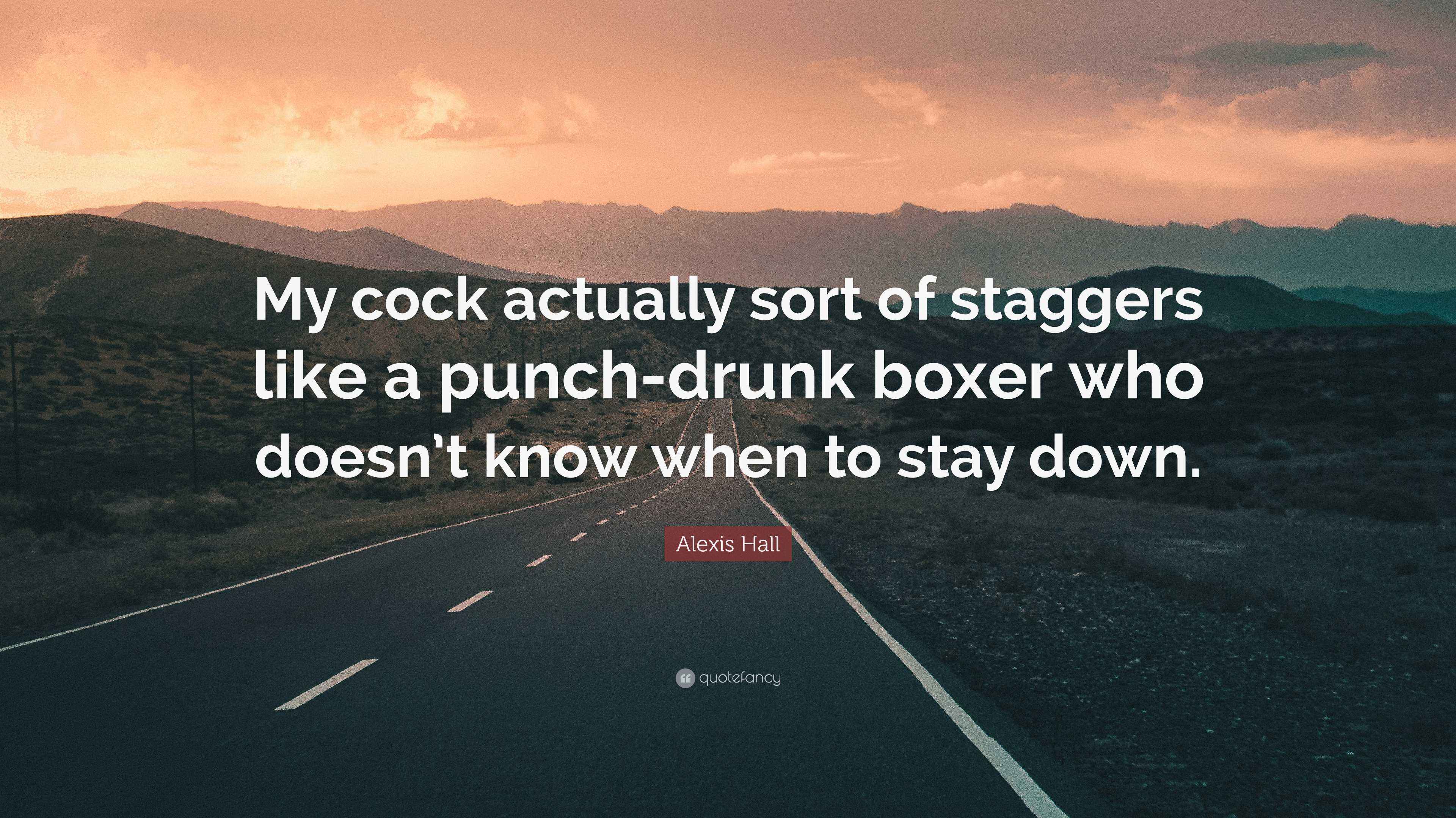 Alexis Hall Quote: “My cock actually sort of staggers like a punch ...