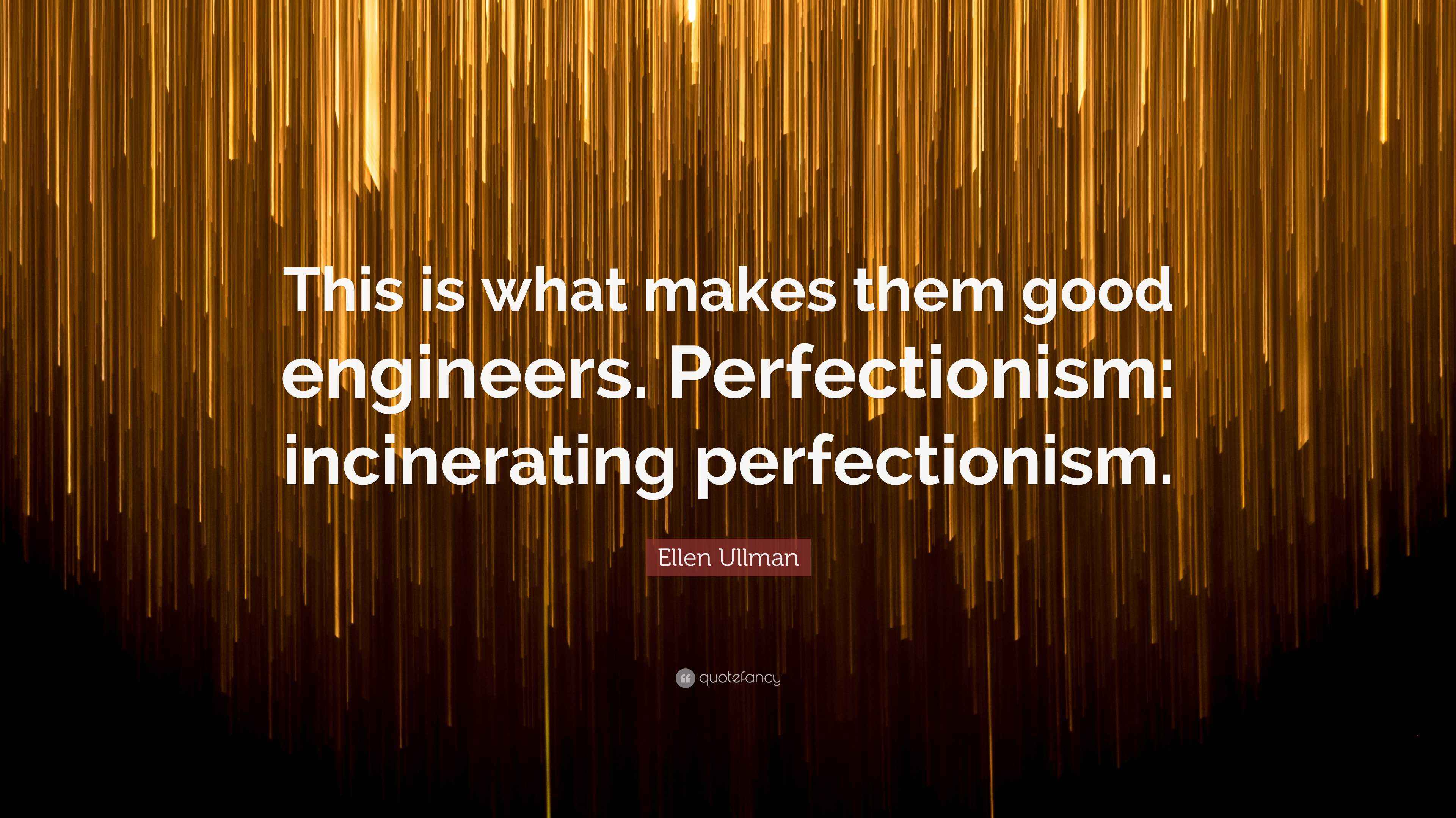 Ellen Ullman Quote: “This is what makes them good engineers ...