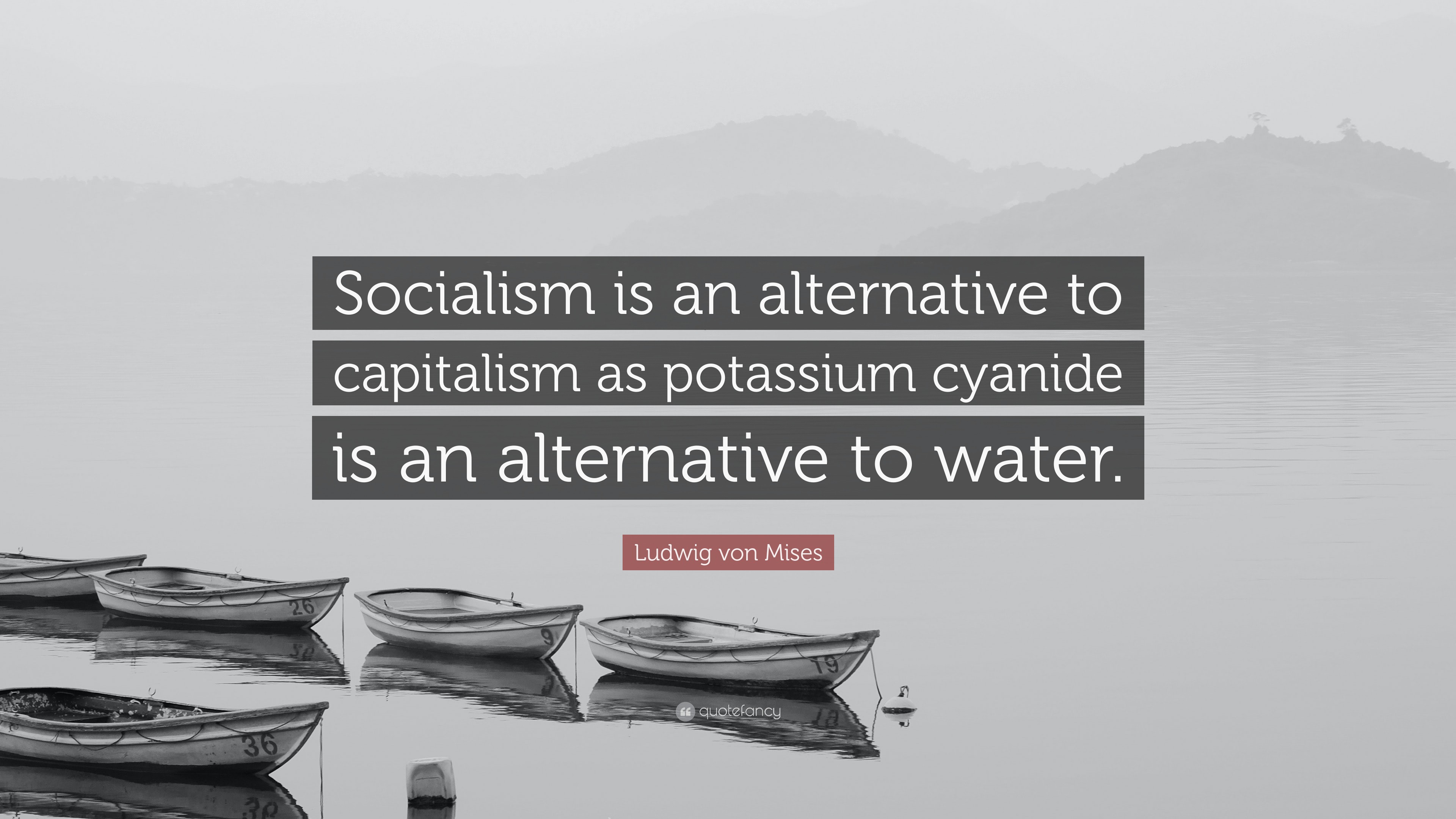 Ludwig von Mises Quote: “Socialism is an alternative to capitalism as ...
