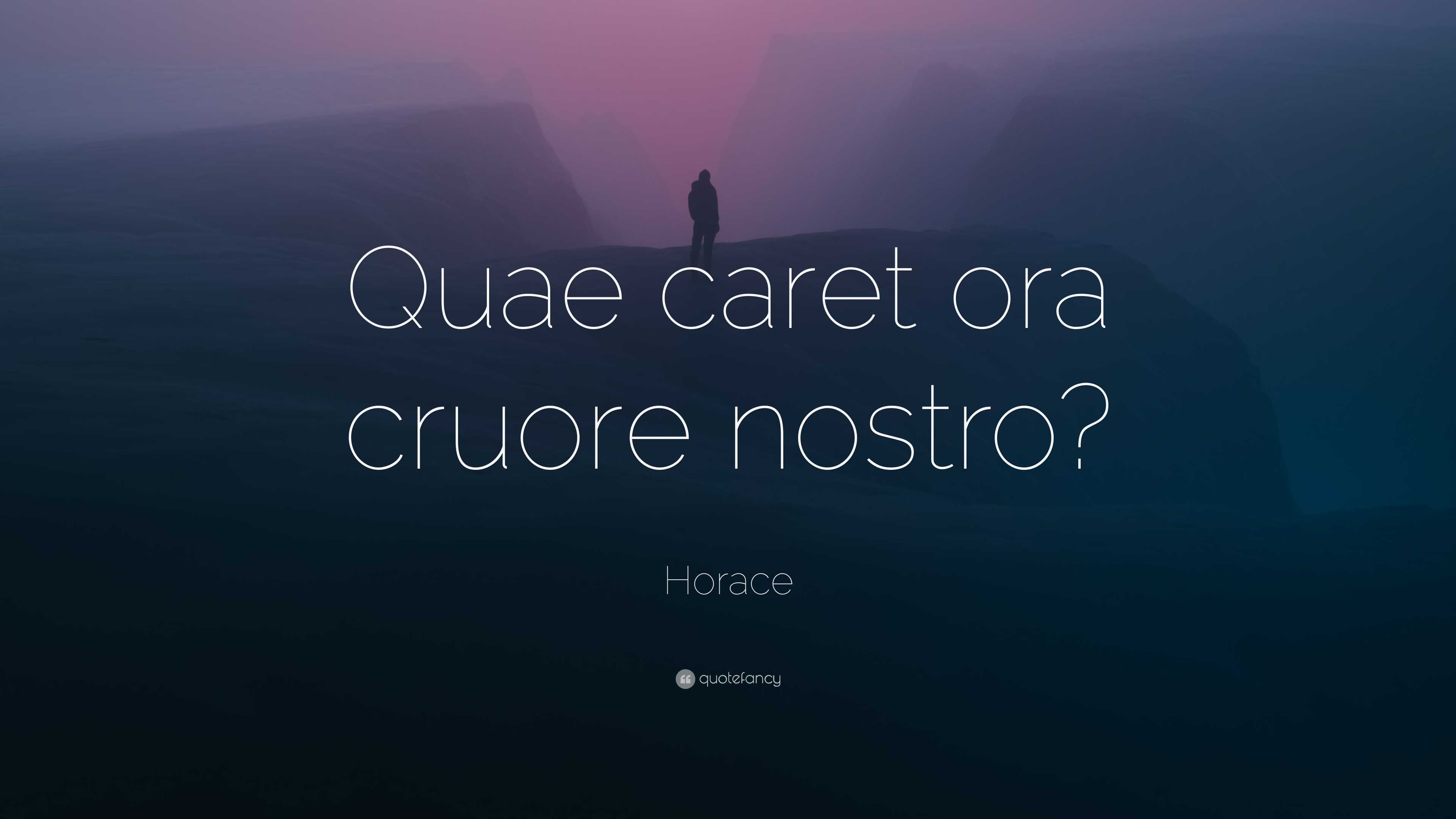 Horace Quote: “Quae caret ora cruore nostro?”