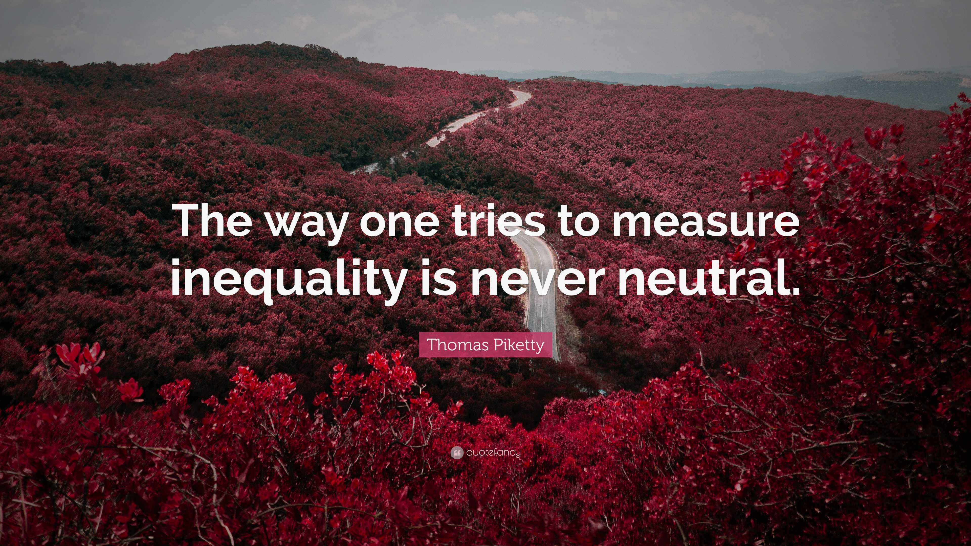 Thomas Piketty Quote: “The way one tries to measure inequality is never ...