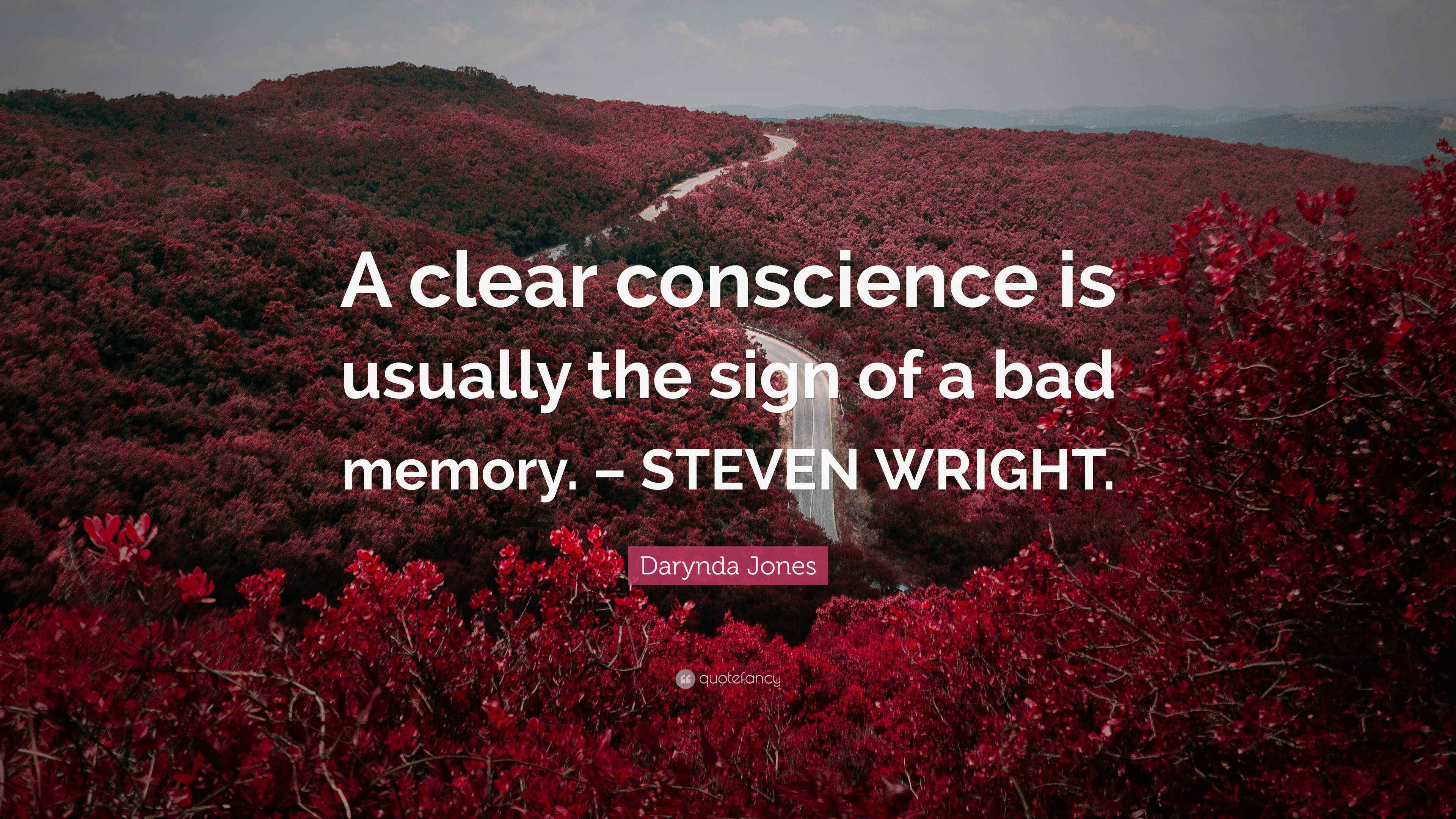 Darynda Jones Quote: “A clear conscience is usually the sign of a bad ...