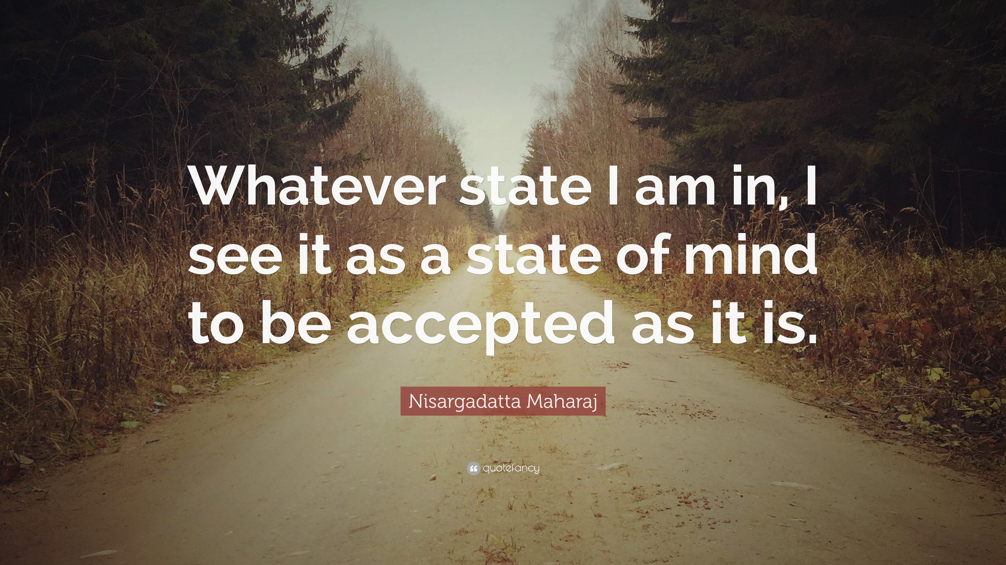 Nisargadatta Maharaj Quote: “Whatever state I am in, I see it as a ...