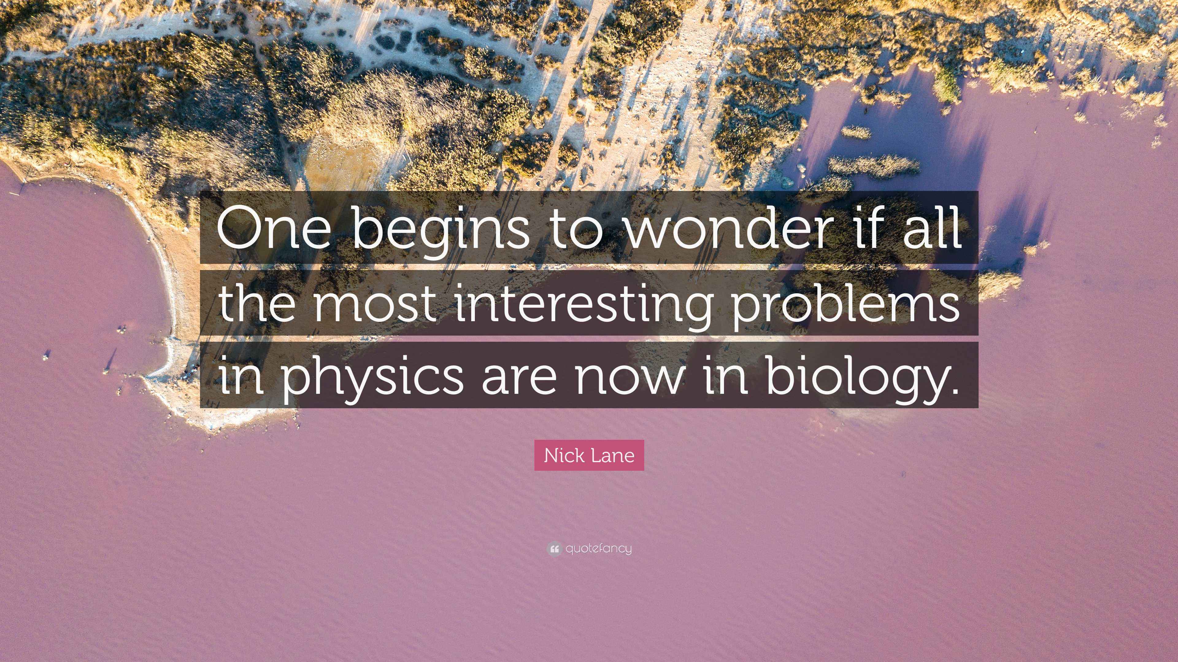 Nick Lane Quote: “One begins to wonder if all the most interesting ...