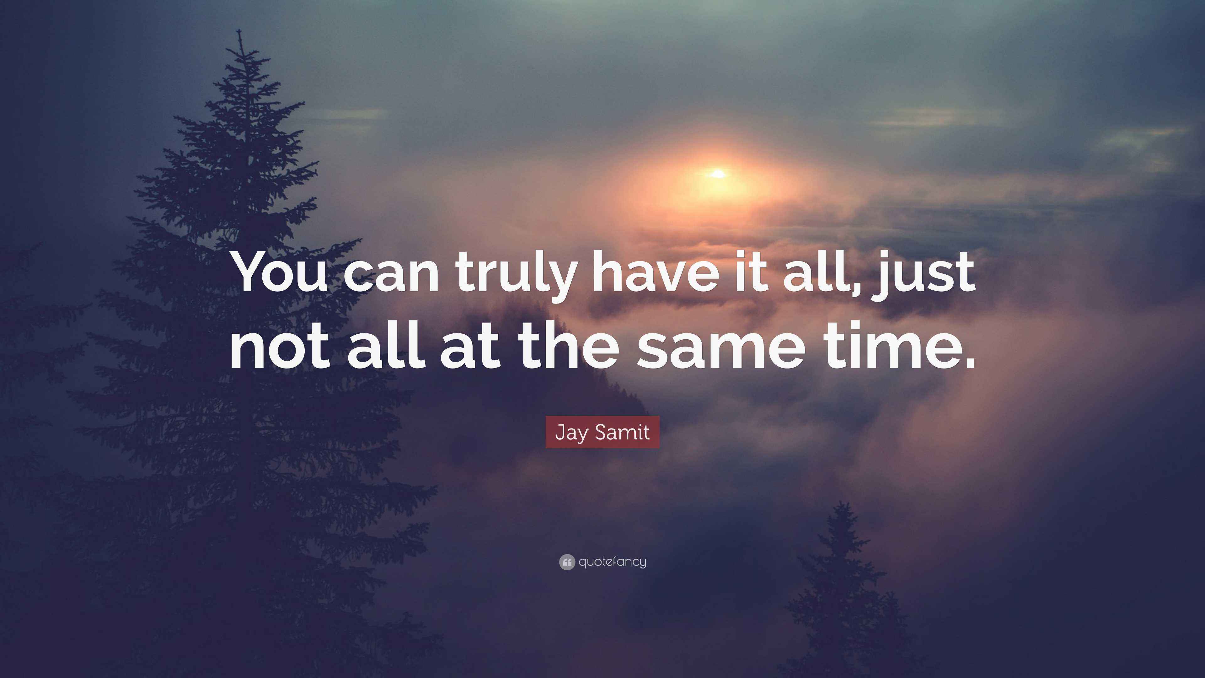 Jay Samit Quote: “You can truly have it all, just not all at the same ...