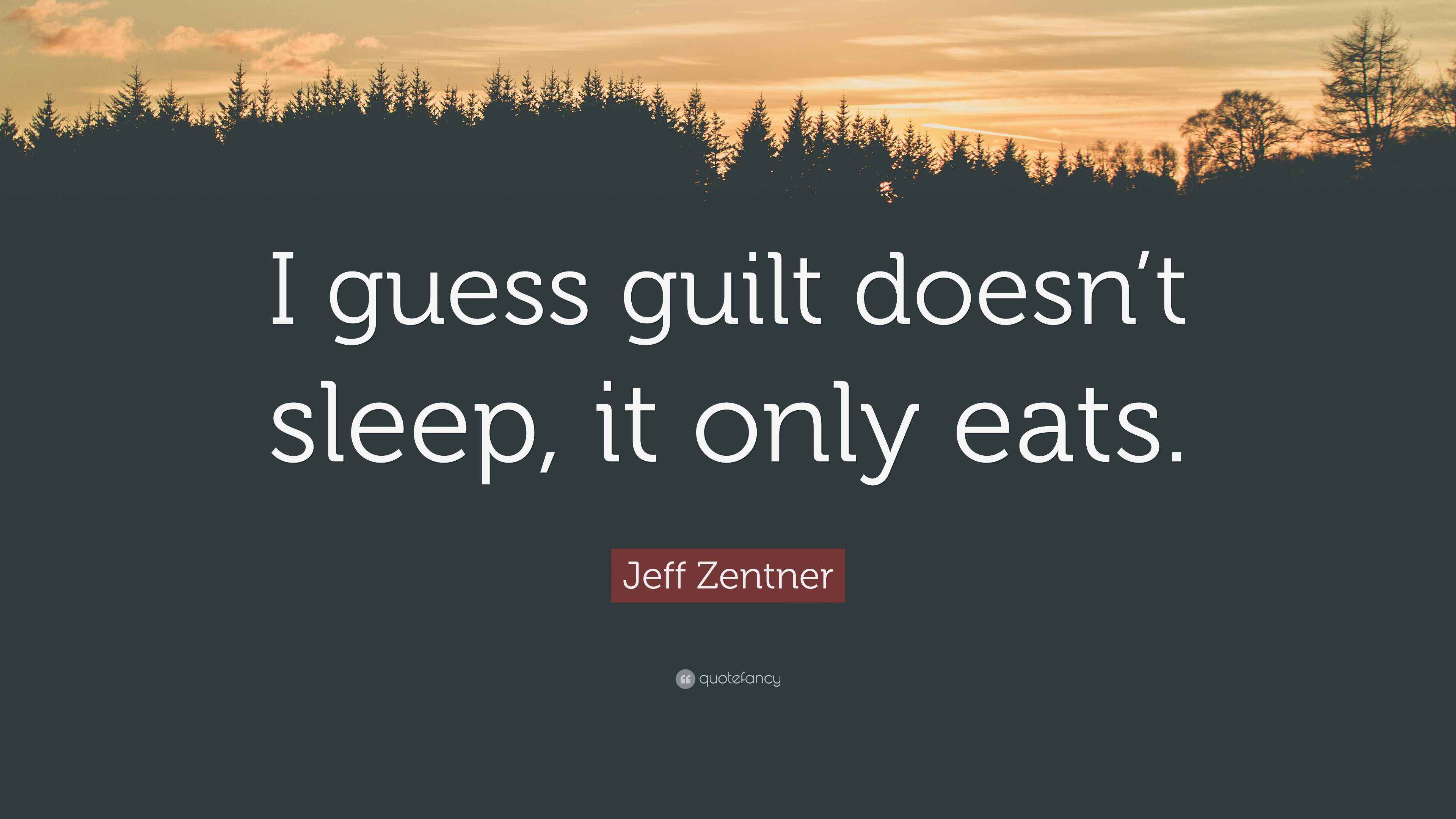 Jeff Zentner Quote: “I guess guilt doesn’t sleep, it only eats.”