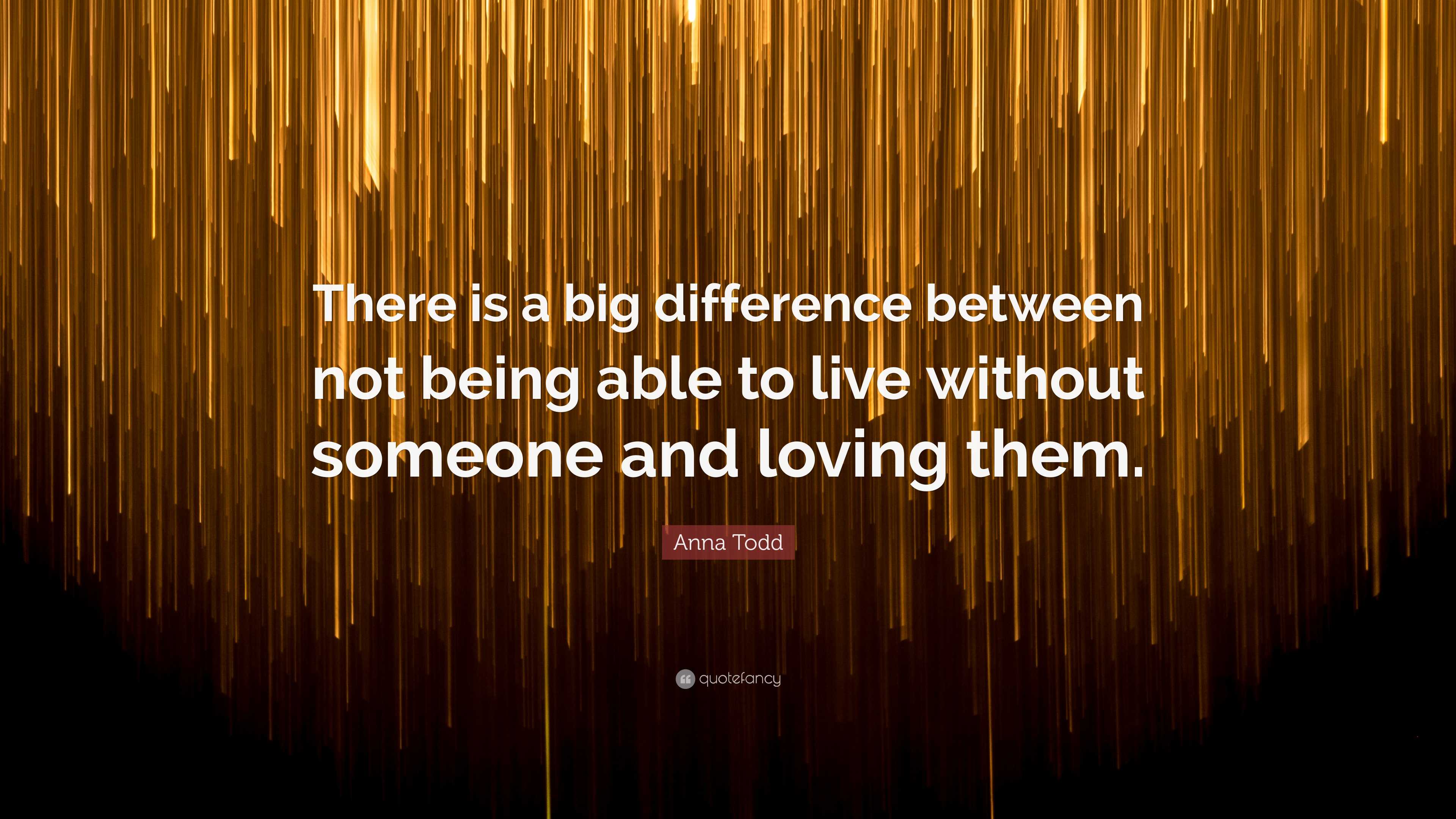 Anna Todd Quote: “There is a big difference between not being able to ...