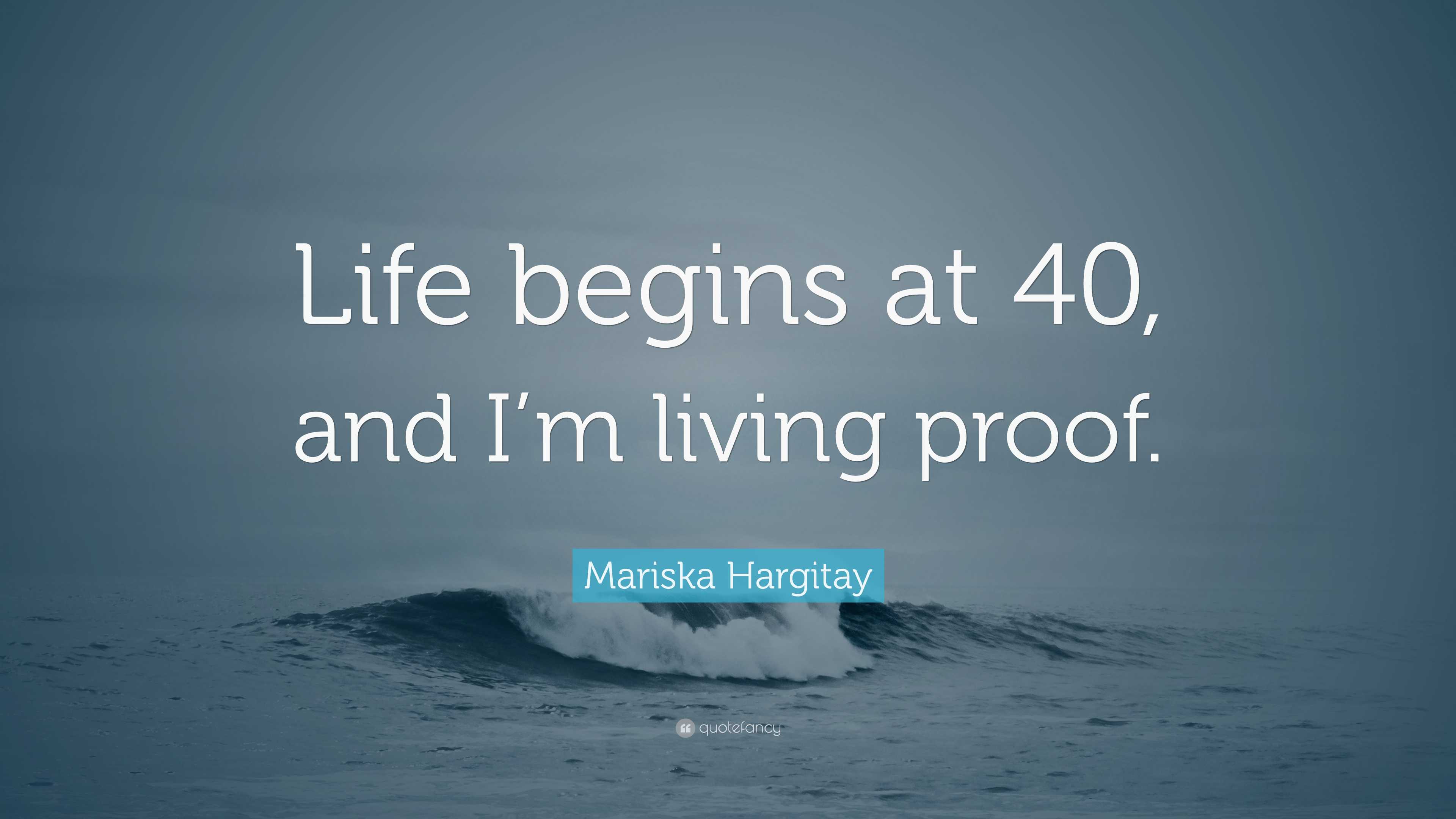 Mariska Hargitay Quote: “Life begins at 40, and I’m living proof.”