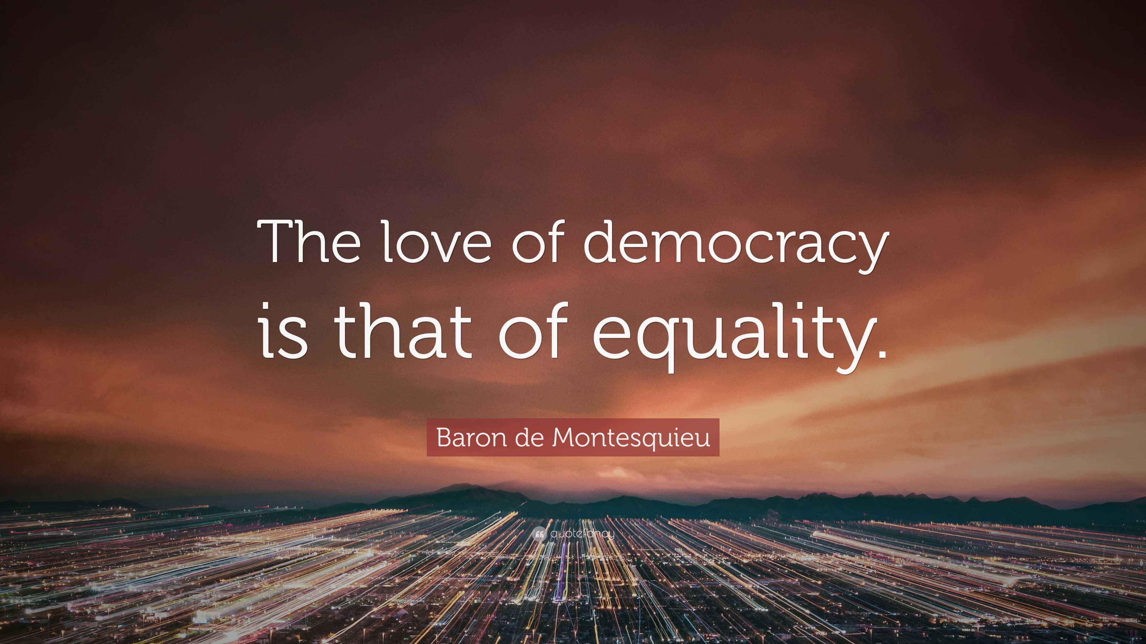 Equality And Democracy