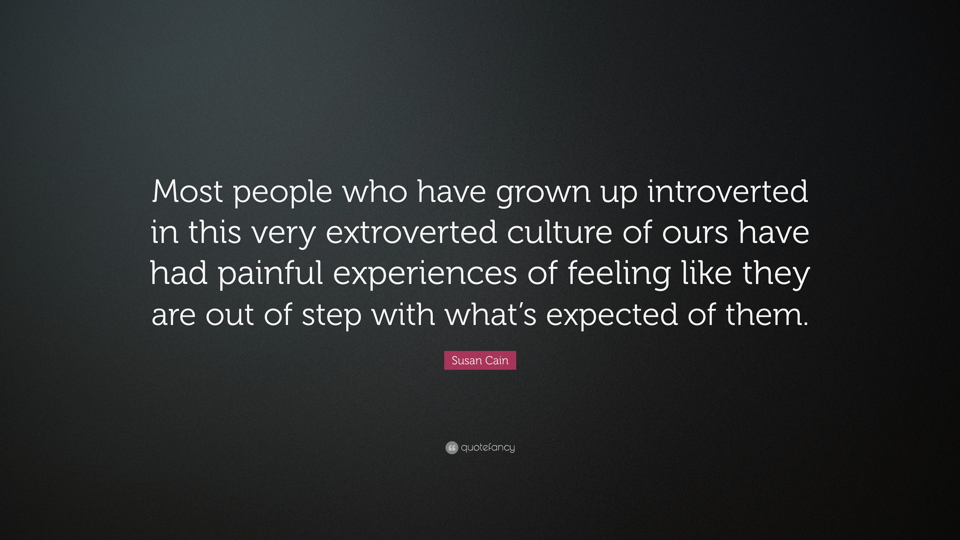 Susan Cain Quote: “Most people who have grown up introverted in this ...