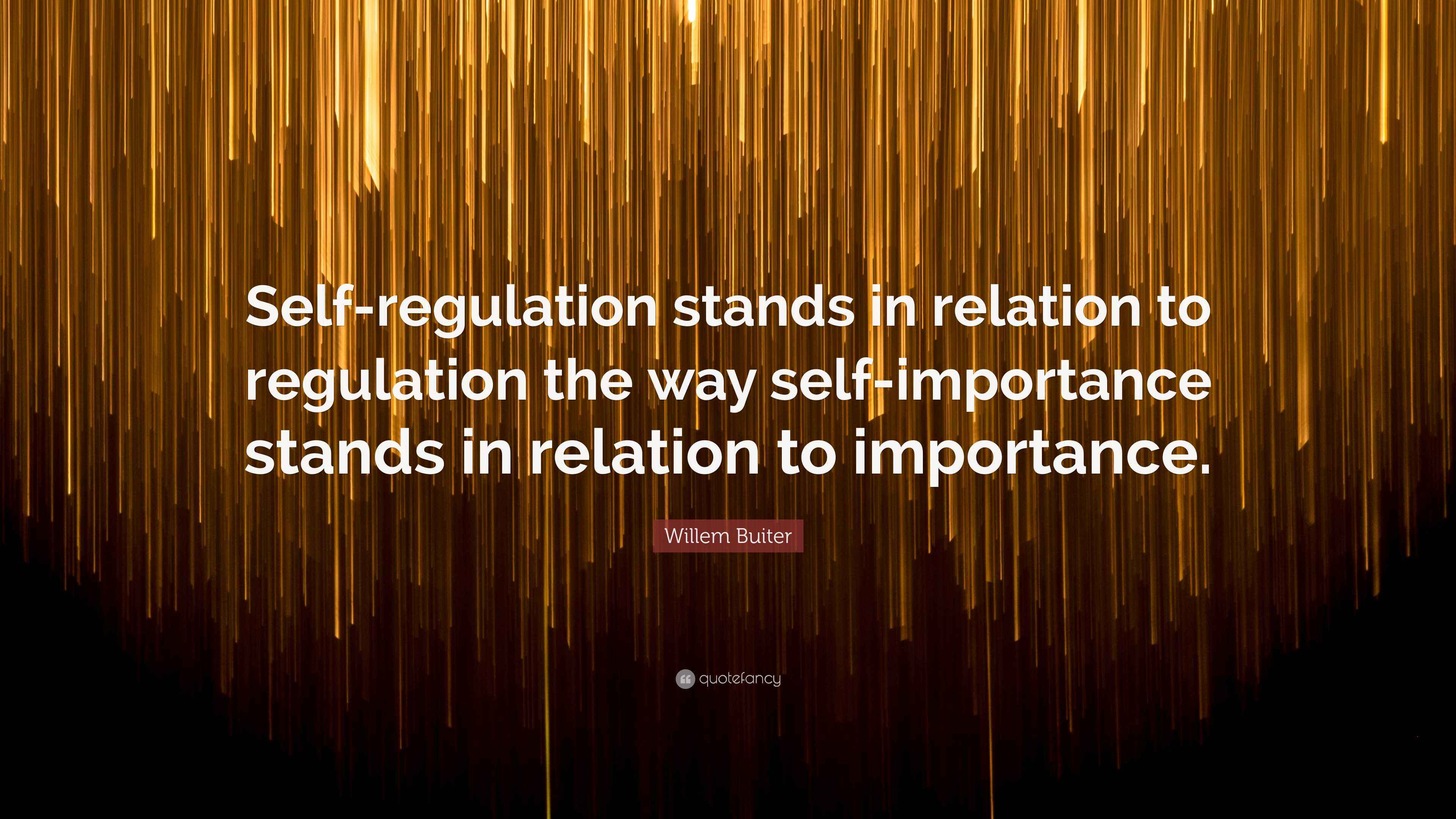 Willem Buiter Quote: “Self-regulation stands in relation to regulation ...