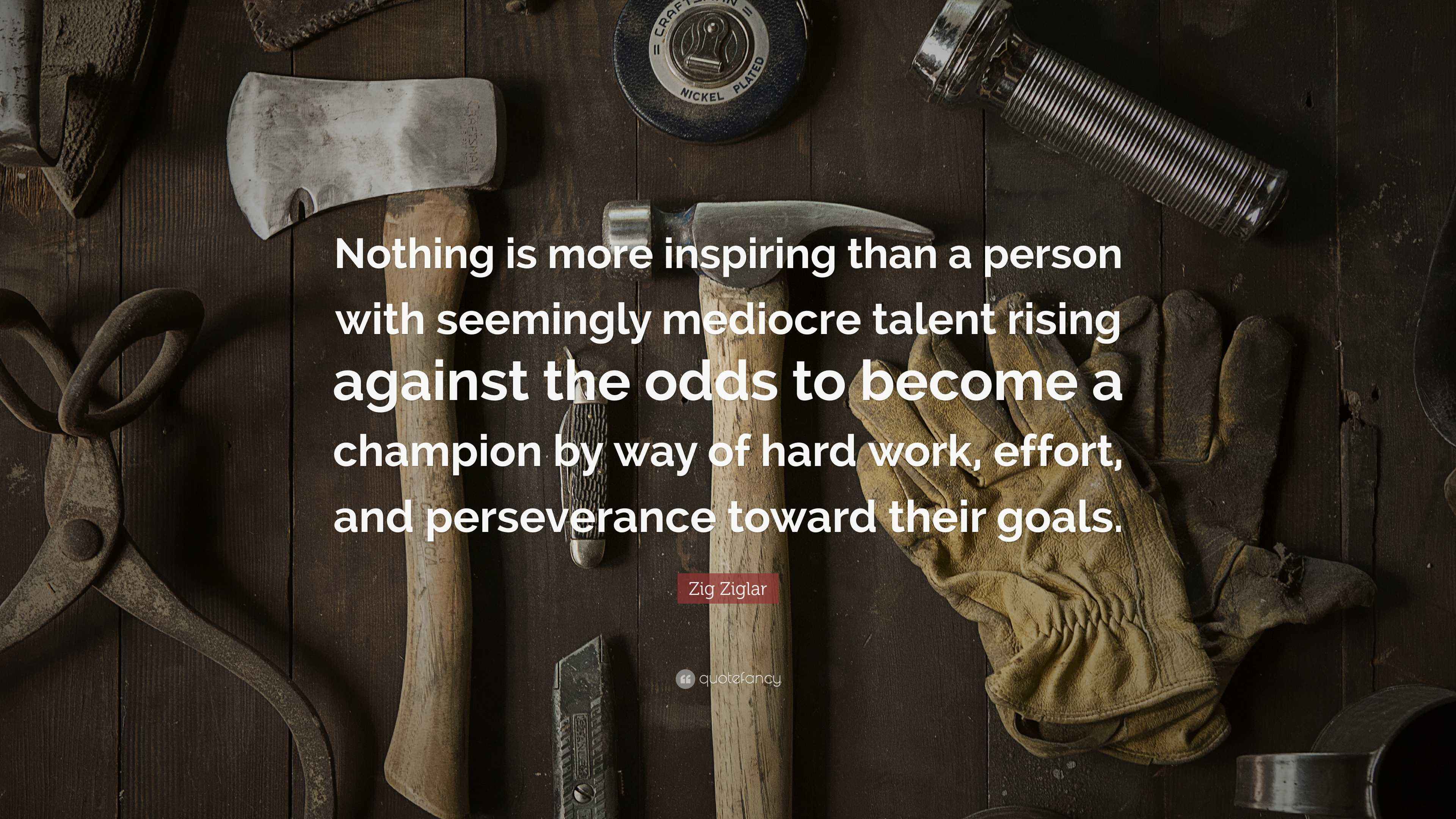 Zig Ziglar Quote: “Nothing is more inspiring than a person with ...