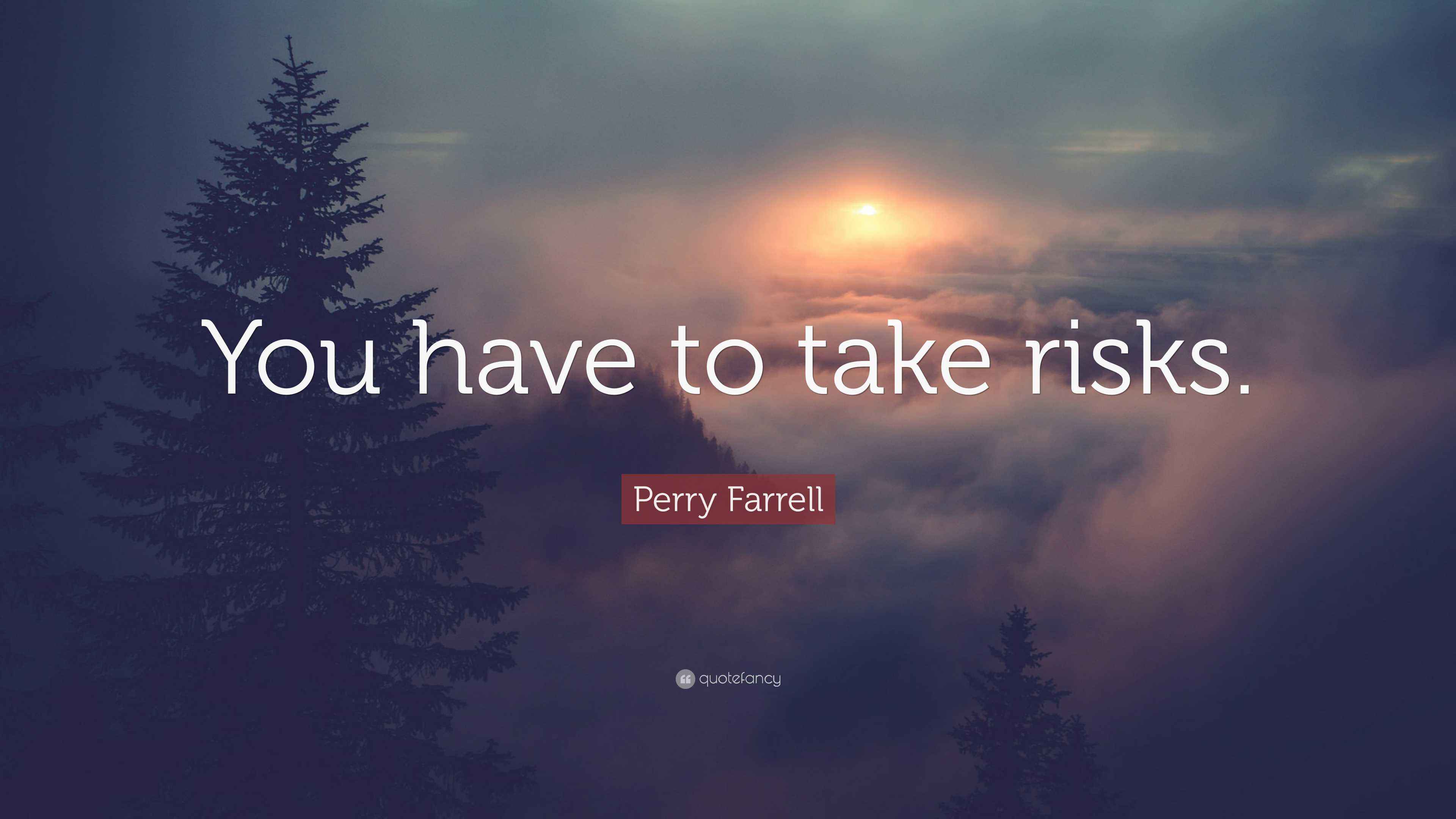 Perry Farrell Quote: “You have to take risks.”