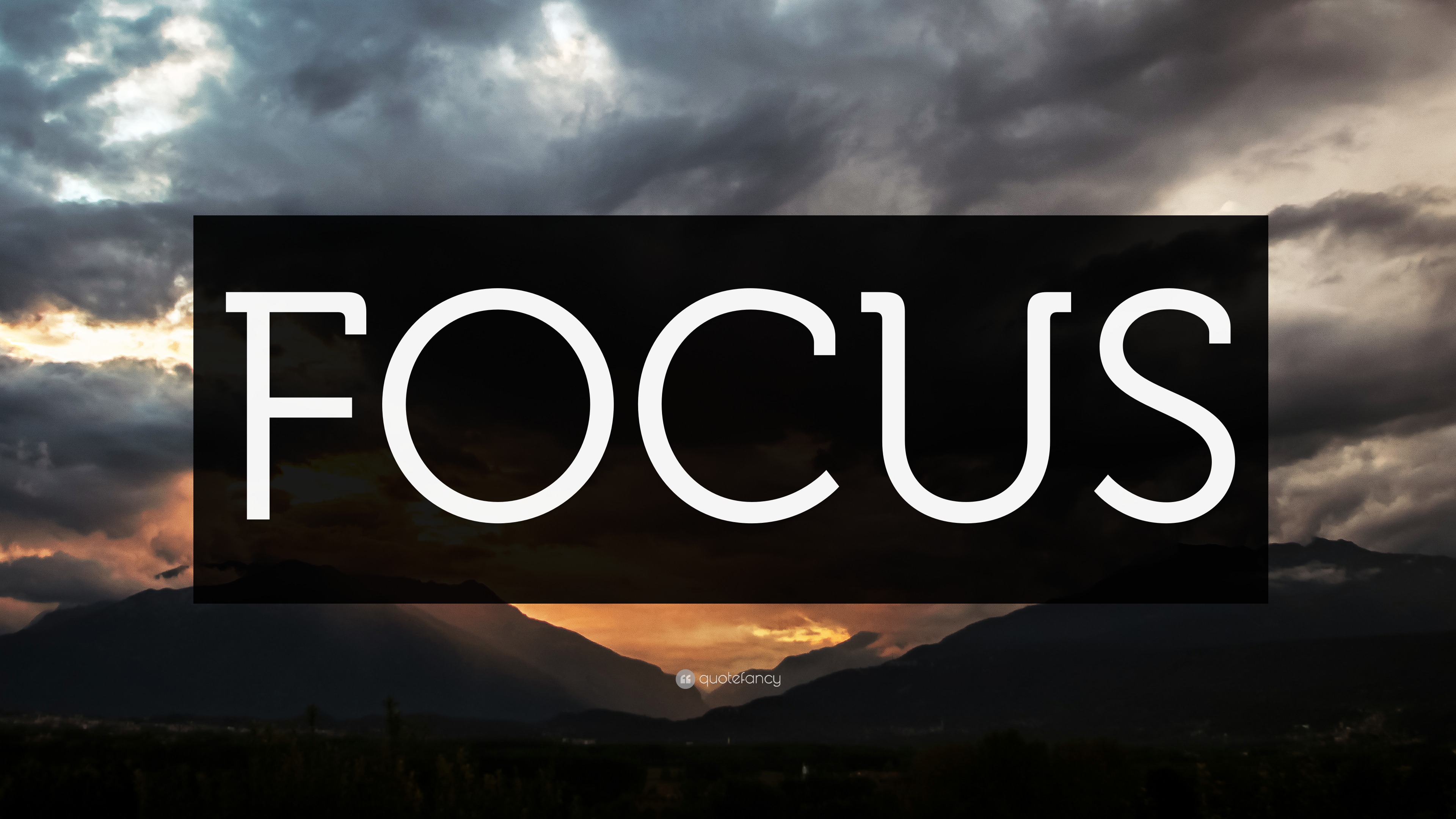 “FOCUS” Wallpaper by QuoteFancy