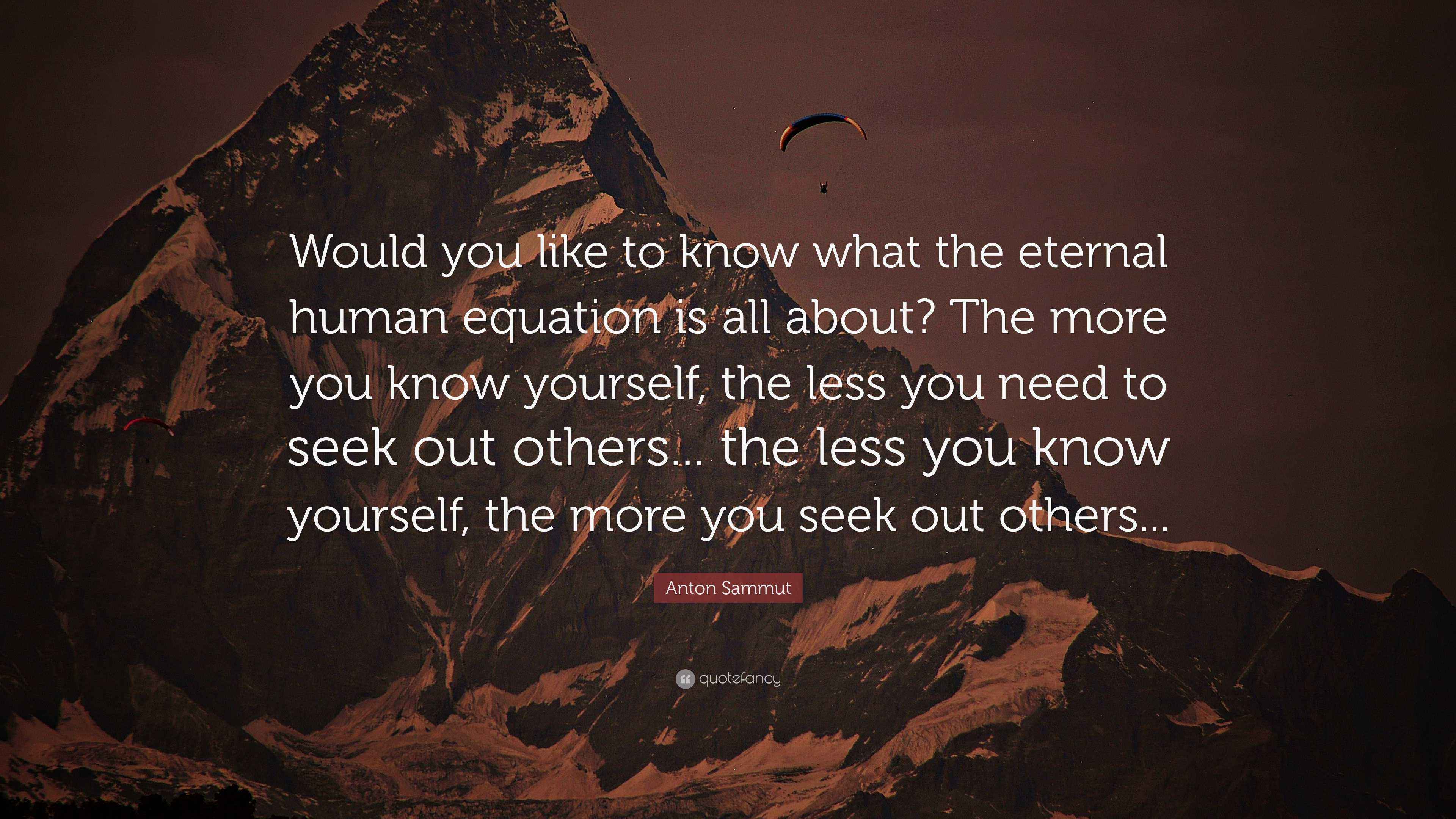 Anton Sammut Quote: “Would you like to know what the eternal human ...
