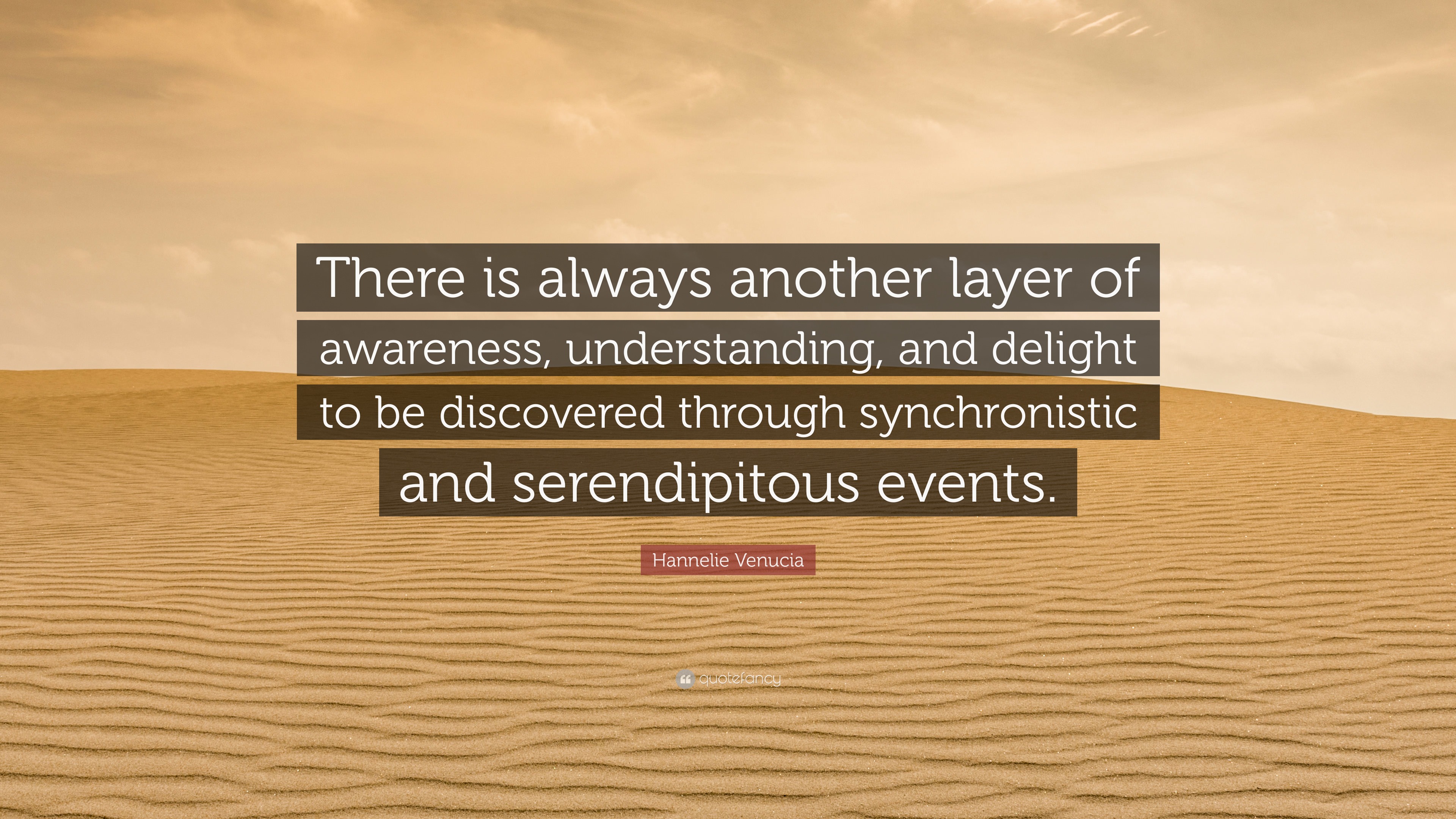 Hannelie Venucia Quote: “There is always another layer of awareness ...