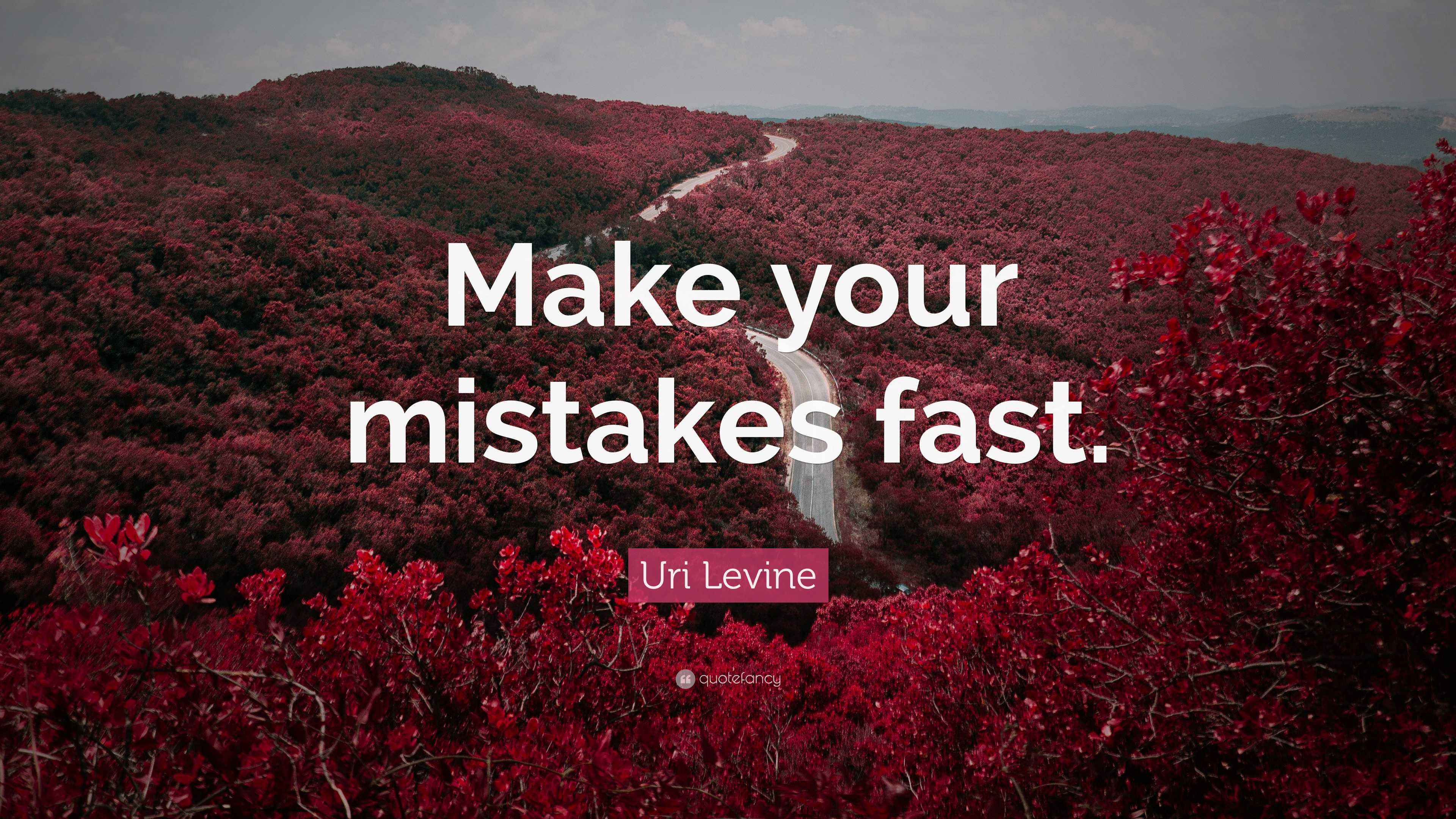Uri Levine Quote: “Make your mistakes fast.”