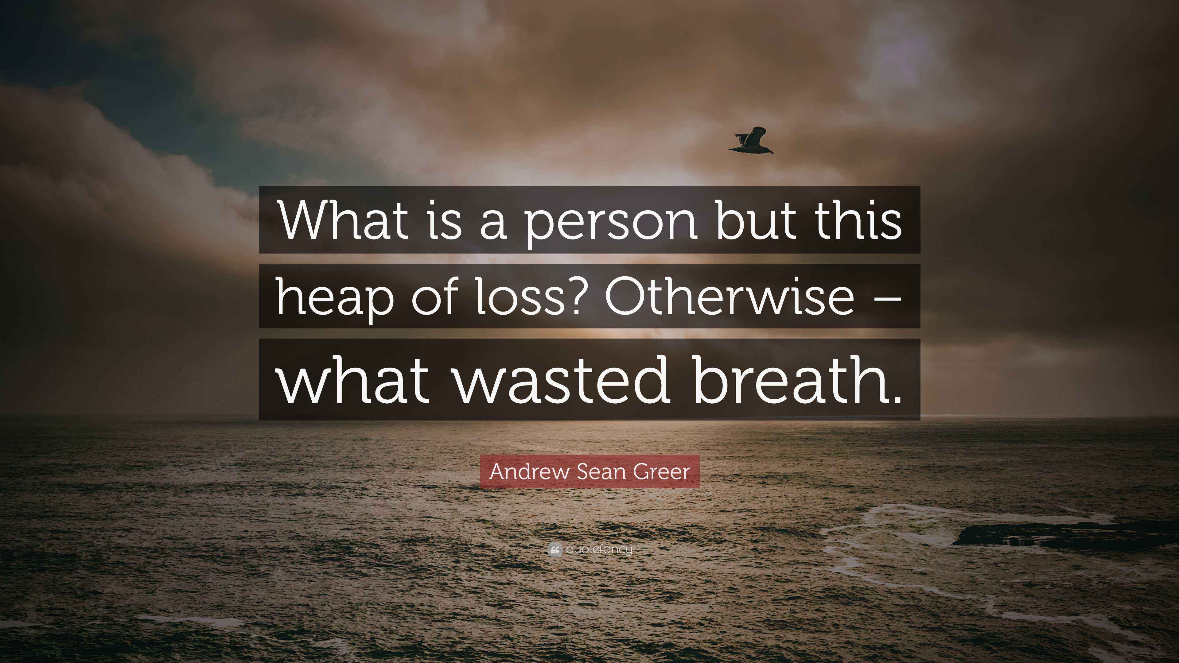 Andrew Sean Greer Quote: “What is a person but this heap of loss ...