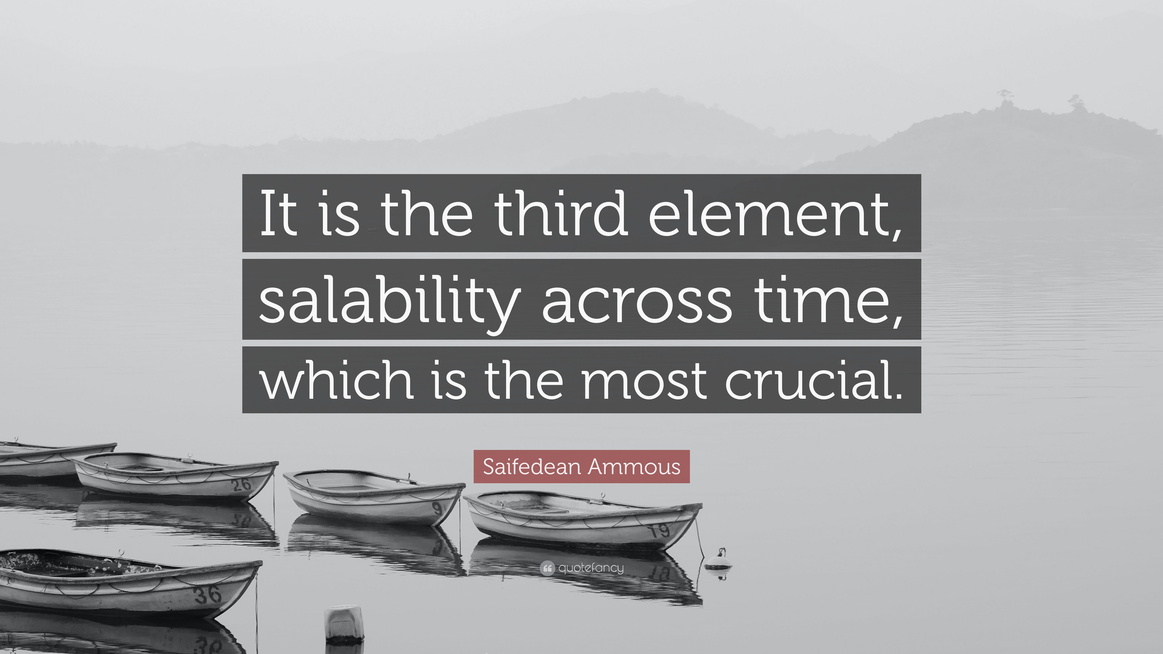Saifedean Ammous Quote: “It is the third element, salability across ...