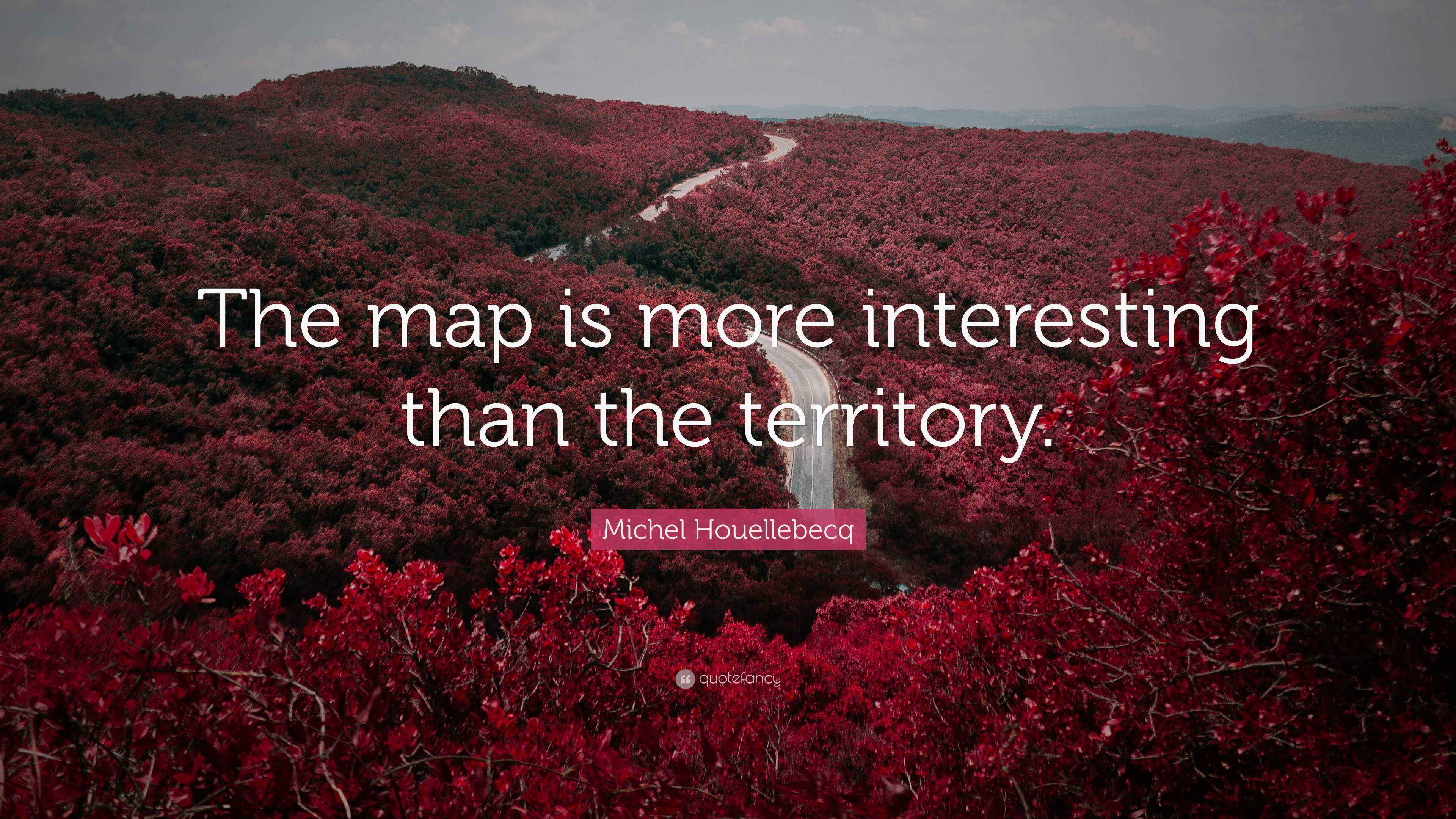 Michel Houellebecq Quote: “The map is more interesting than the territory.”