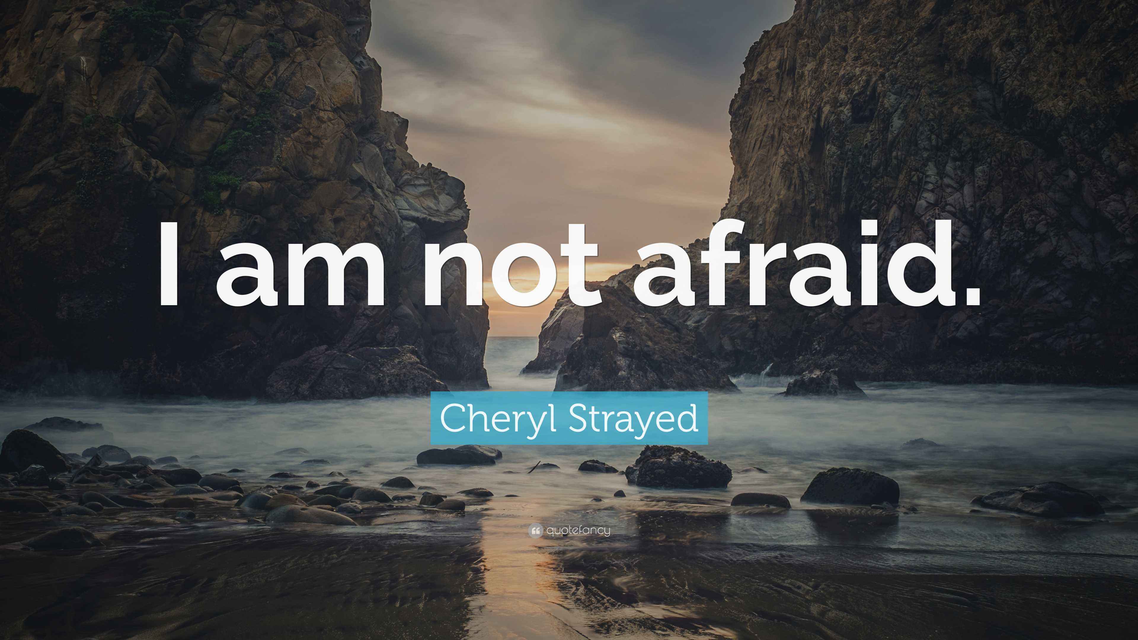 Cheryl Strayed Quote: “I am not afraid.”