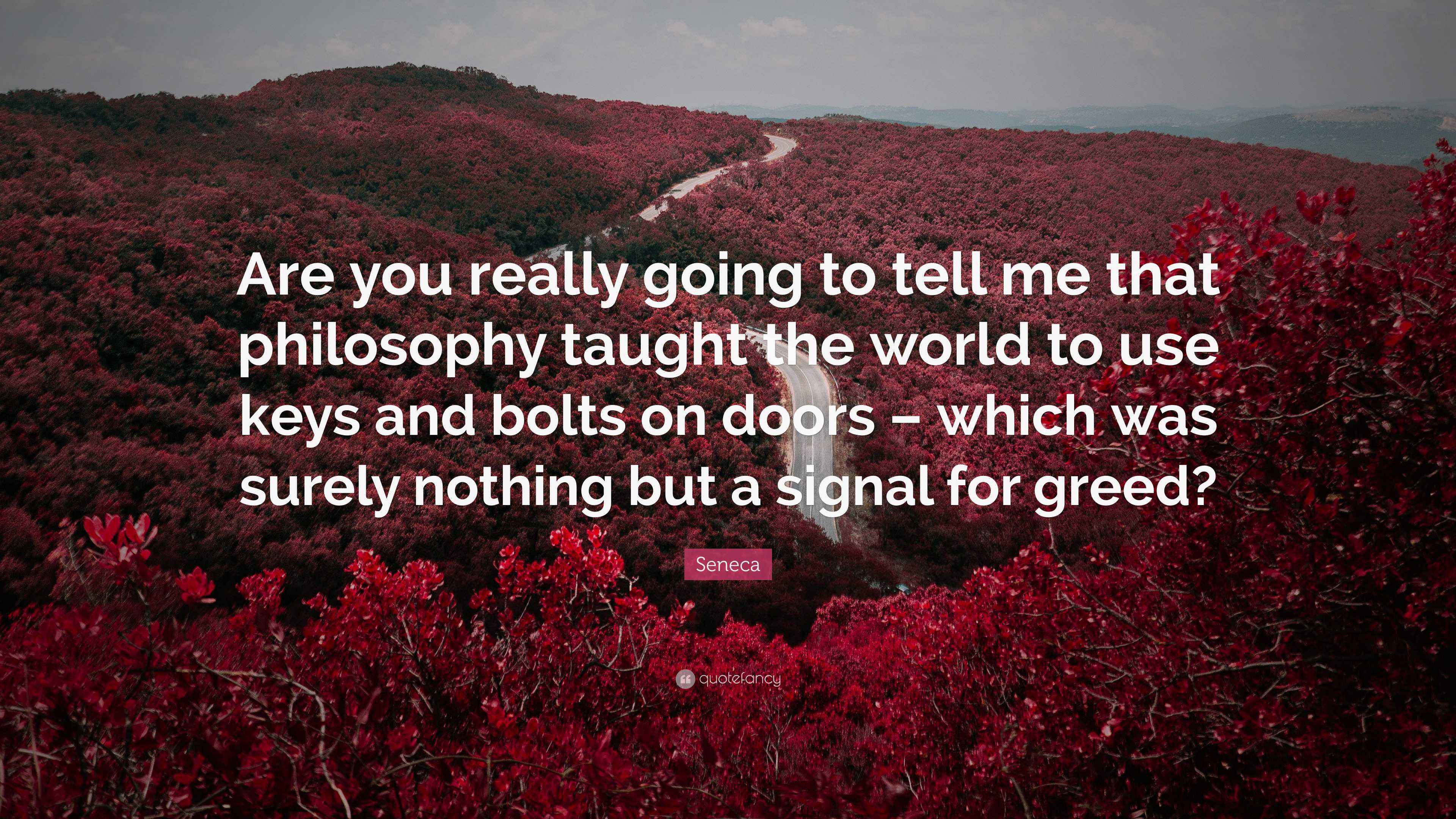 Seneca Quote: “Are you really going to tell me that philosophy taught ...