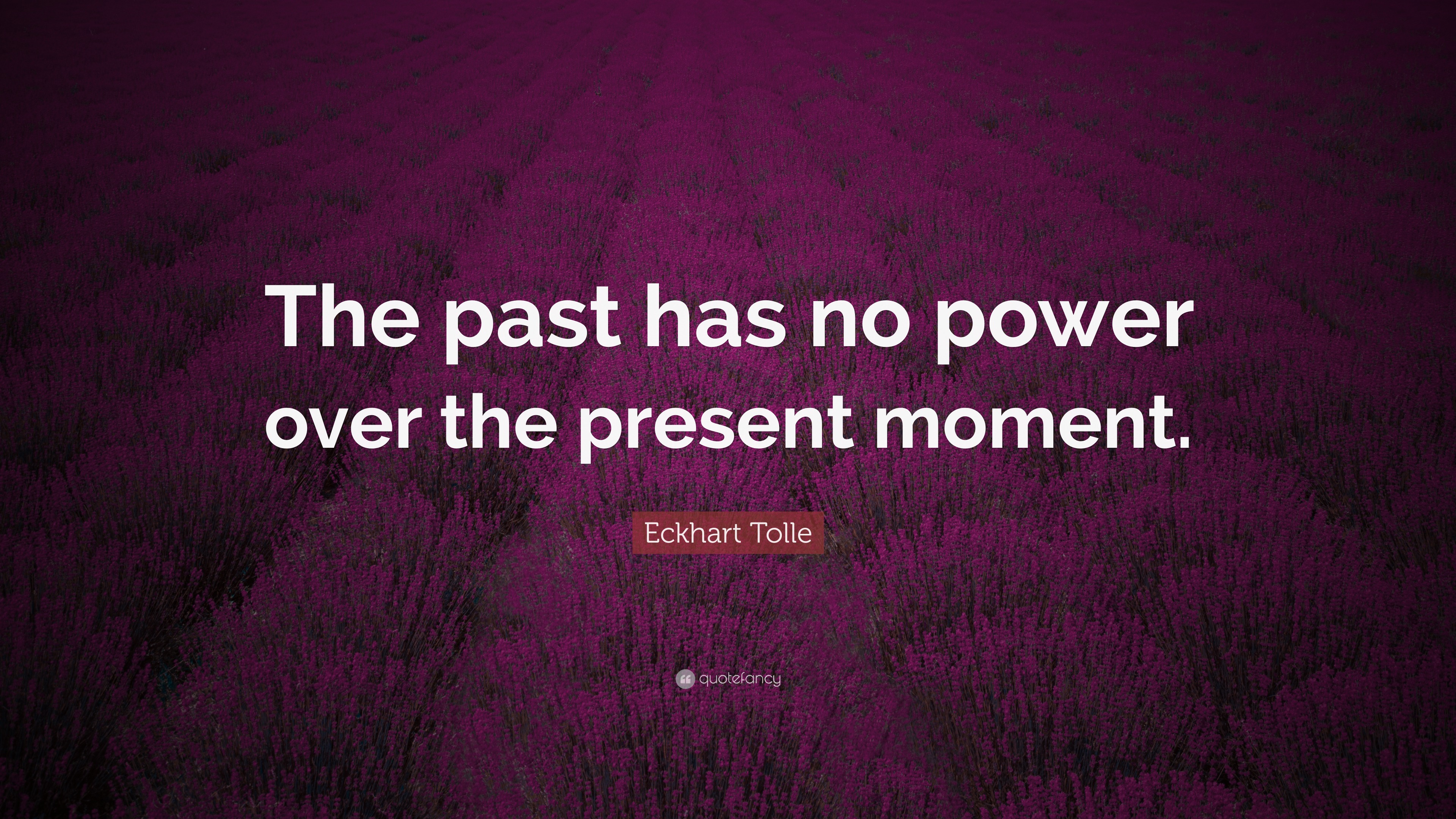 Eckhart Tolle Quote: “The past has no power over the present moment.”