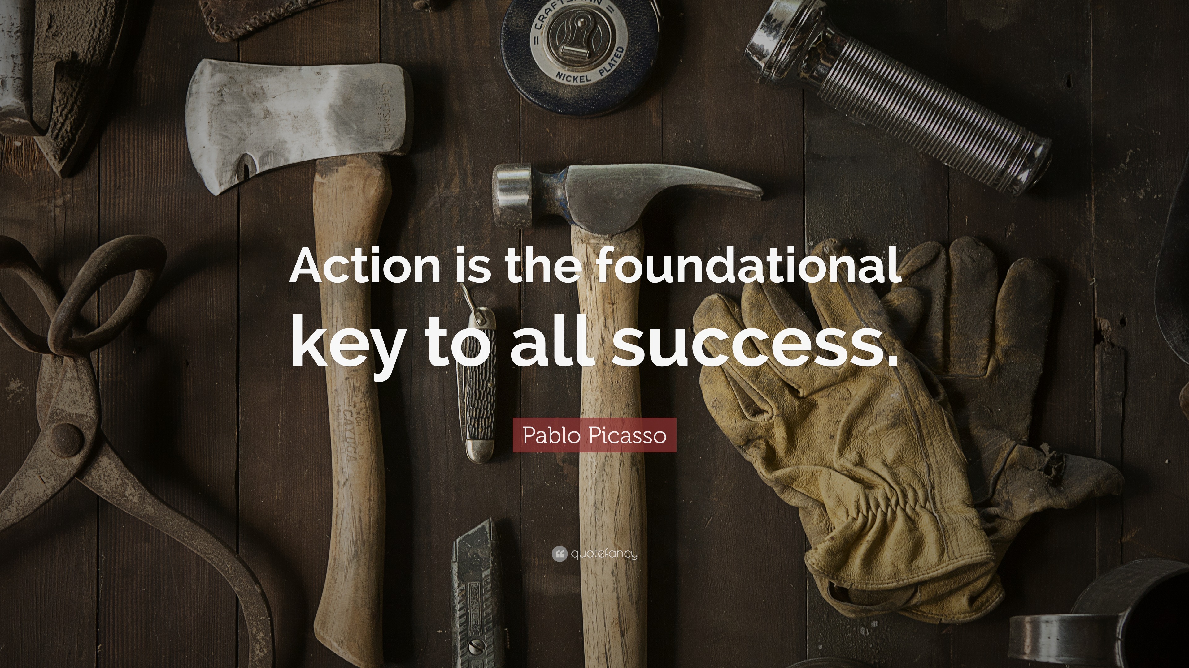 Pablo Picasso Quote: “Action is the foundational key to all success.