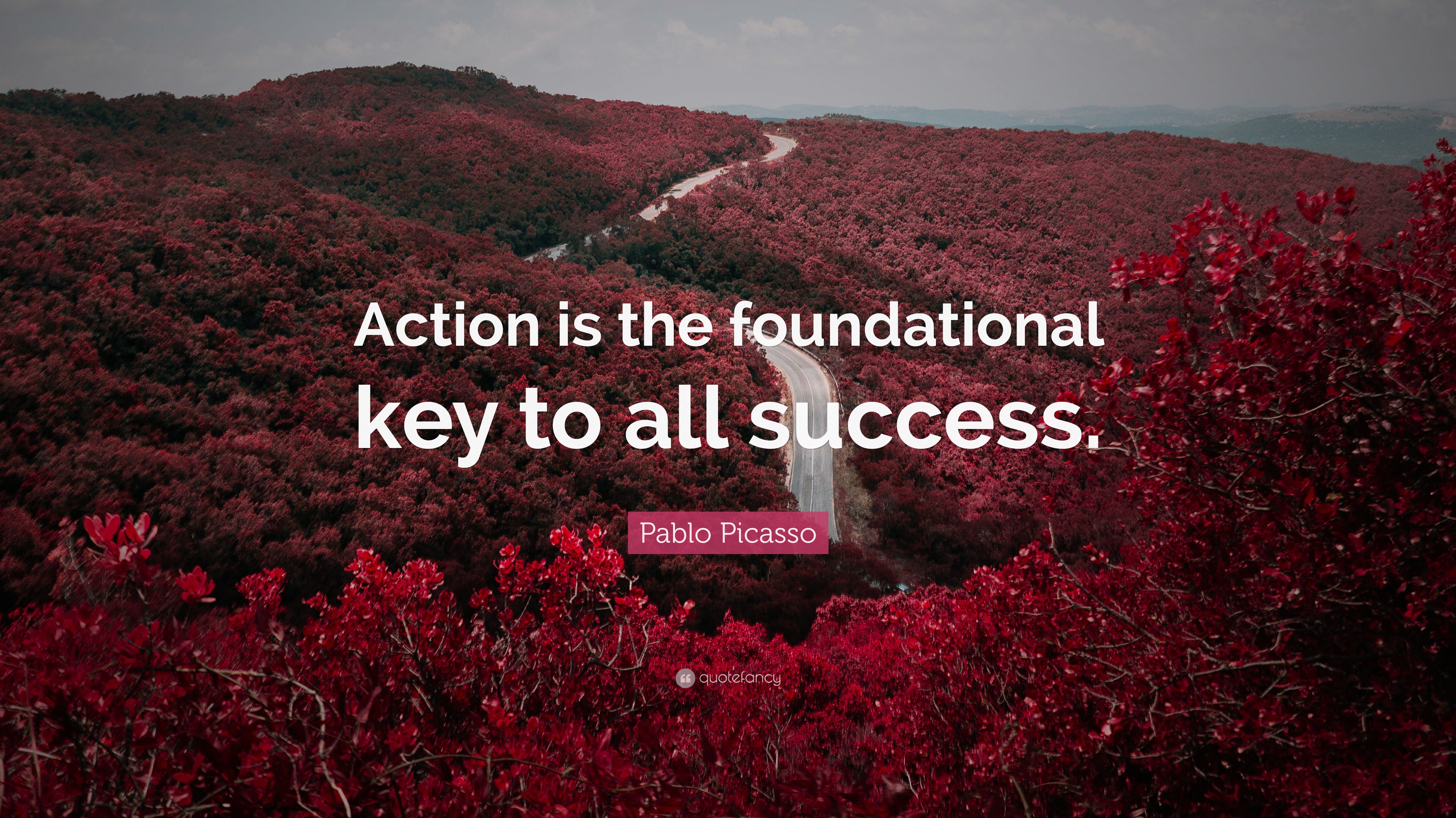 Pablo Picasso Quote: “Action is the foundational key to all success.
