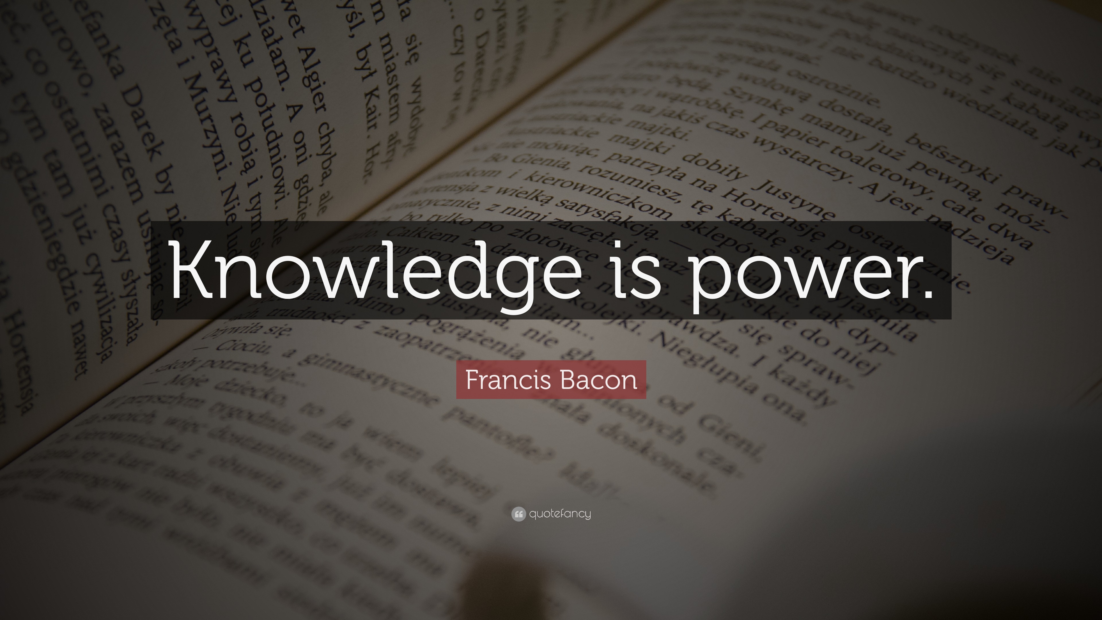Francis Bacon Quote: “Knowledge is power.”