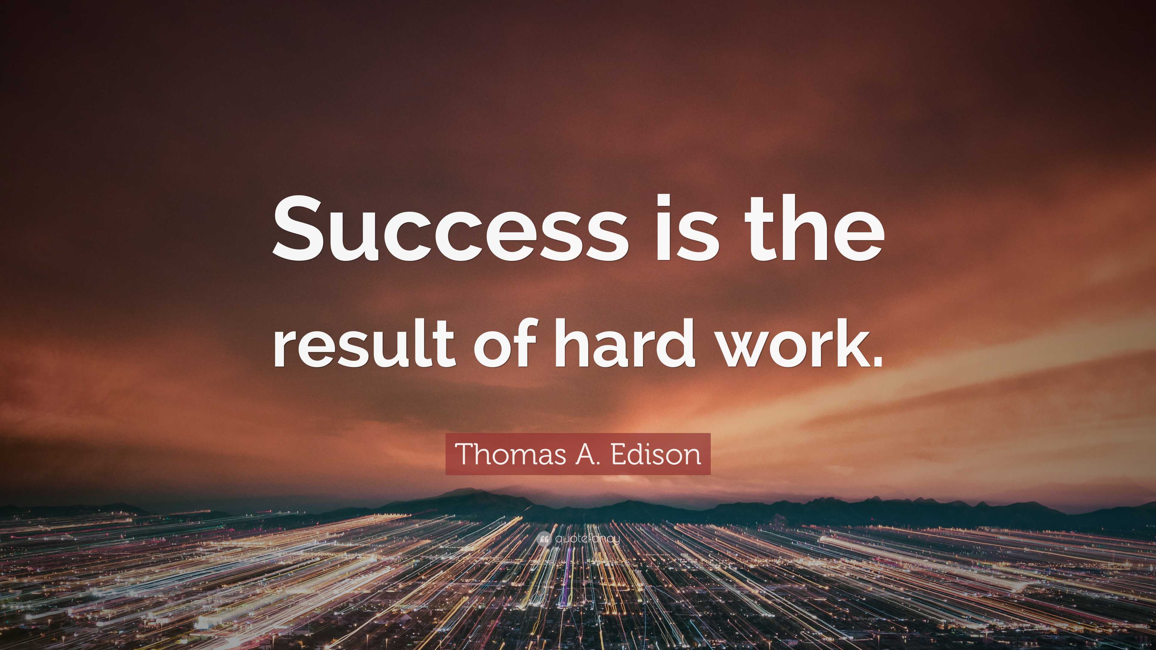 Thomas Edison Quotes On Success