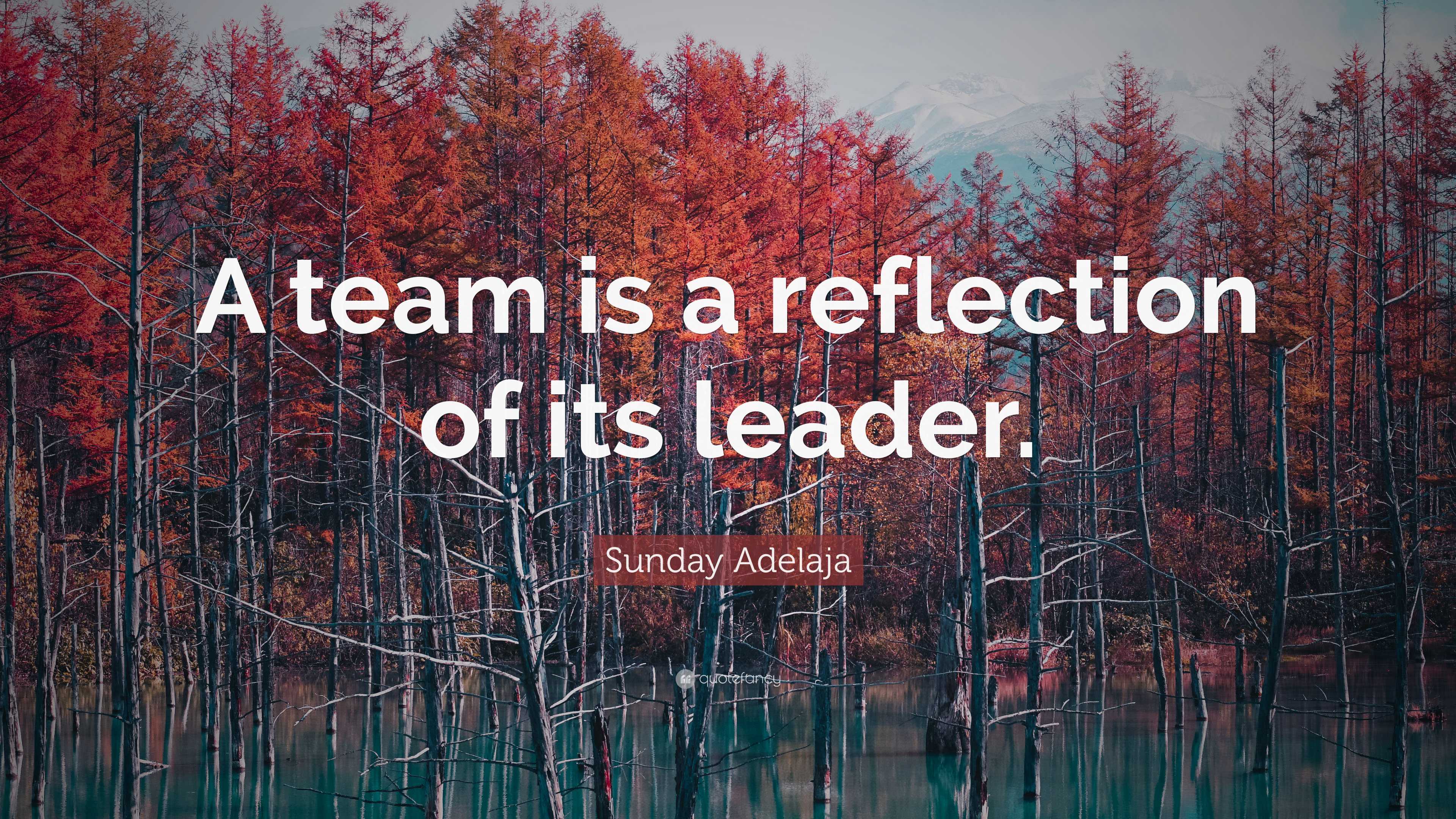 Sunday Adelaja Quote: “A team is a reflection of its leader.”