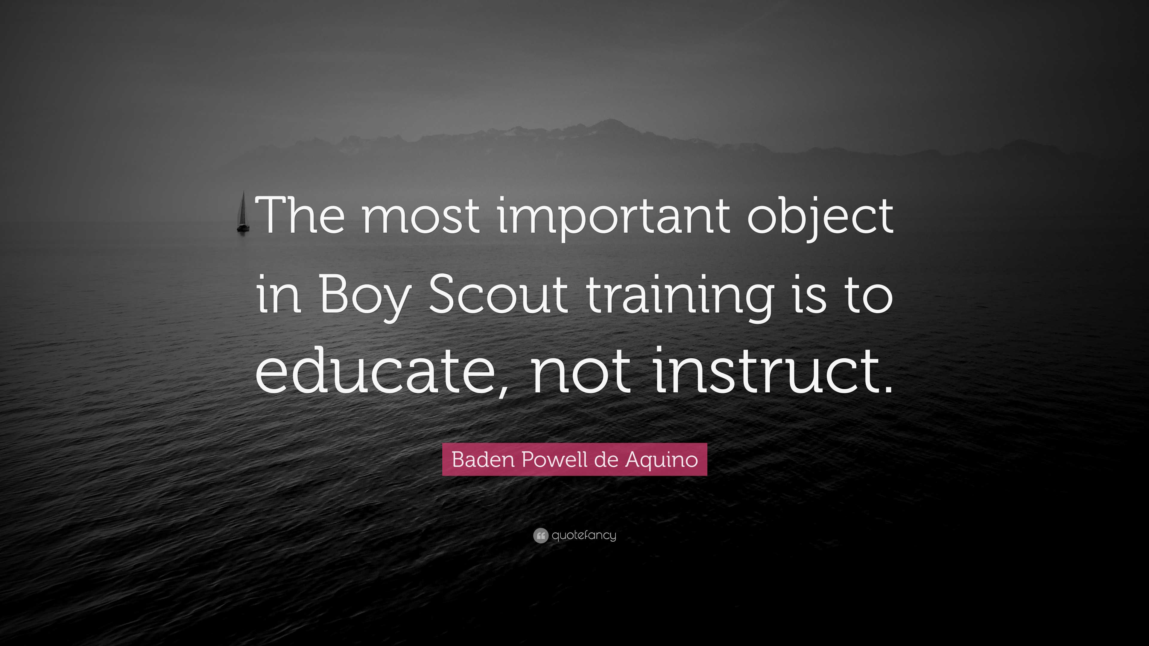 Boy Scout Training Quotes Quote Of The Month: “The Best Coaches All