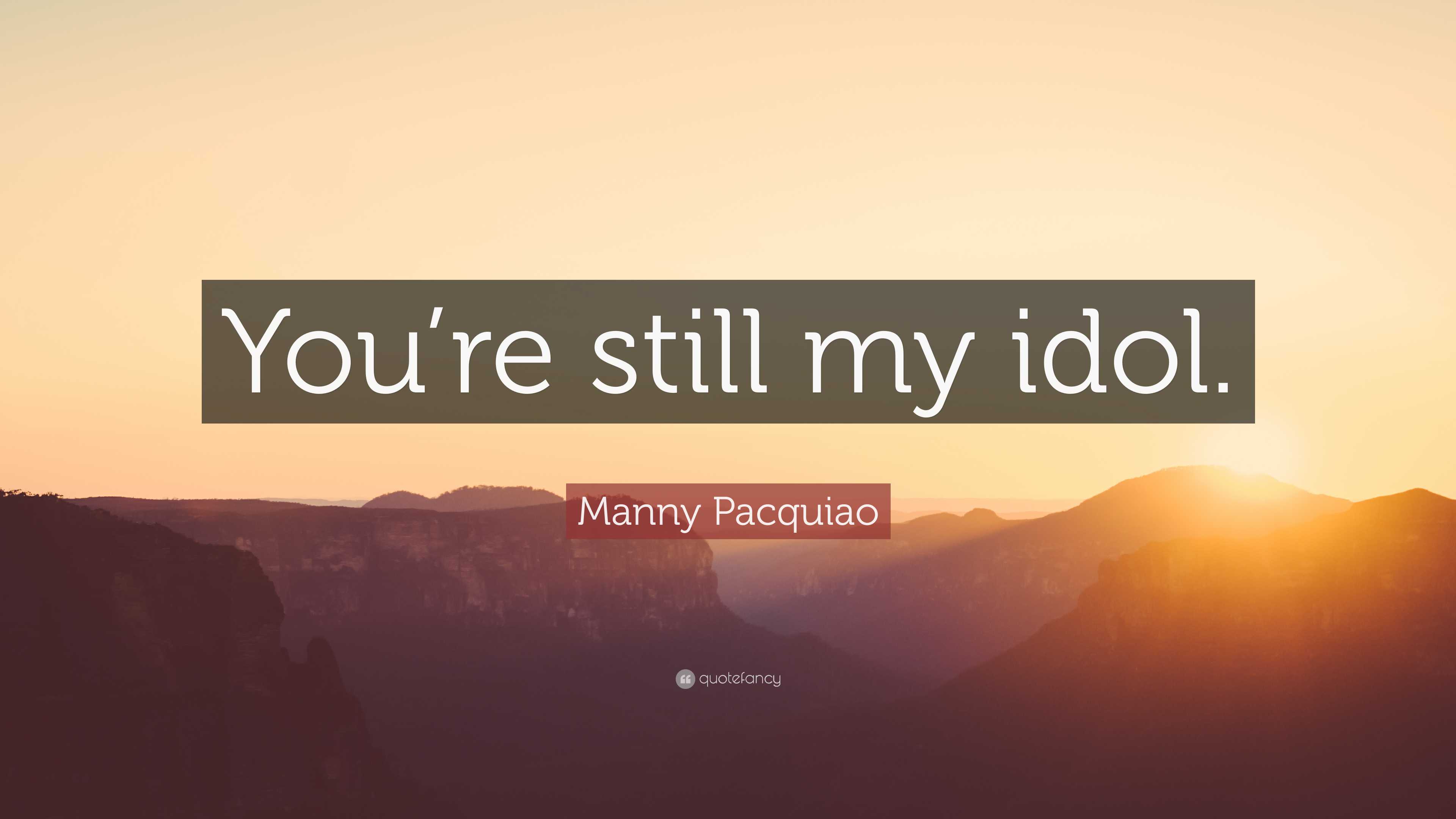 You Are My Idol Quotes
