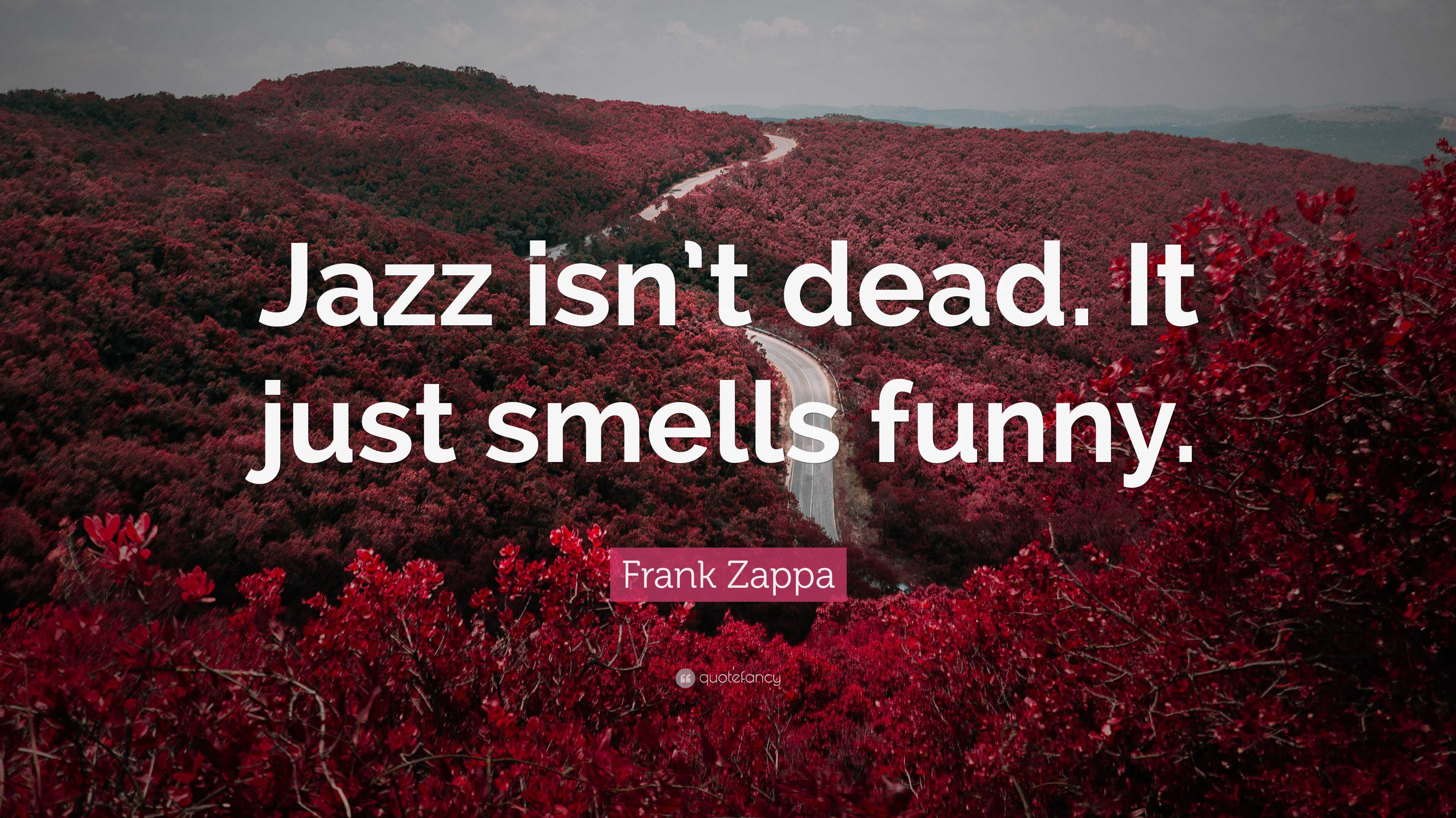 Frank Zappa Quote: “Jazz isn’t dead. It just smells funny.”