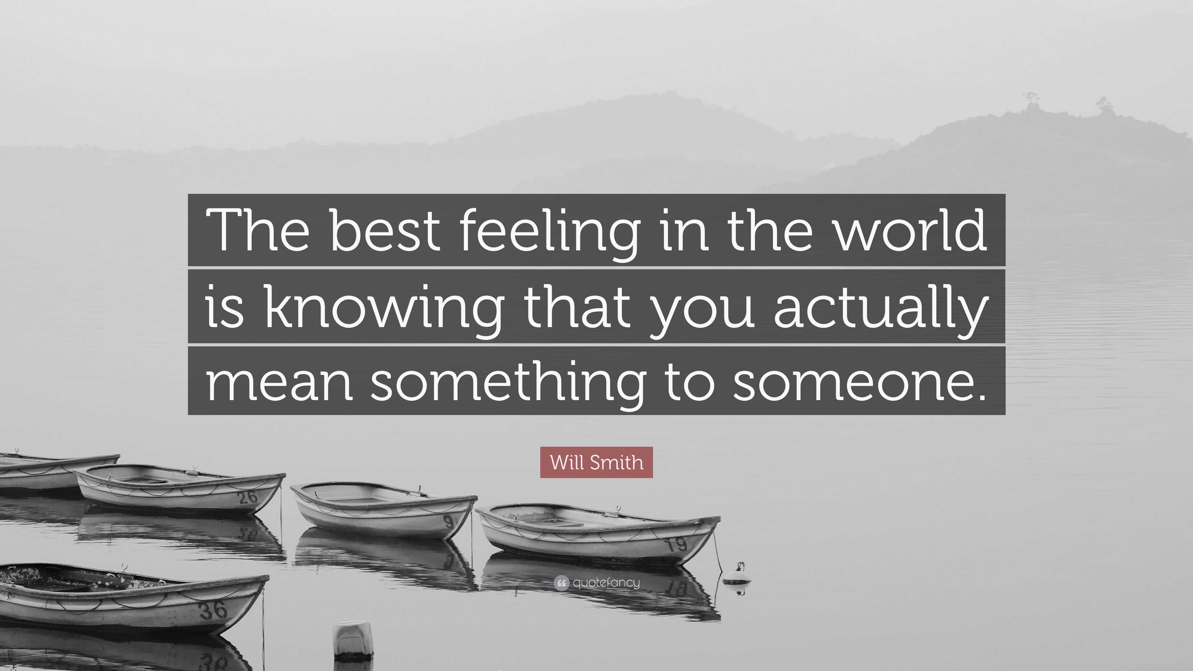 Will Smith Quote: “The best feeling in the world is knowing that you ...