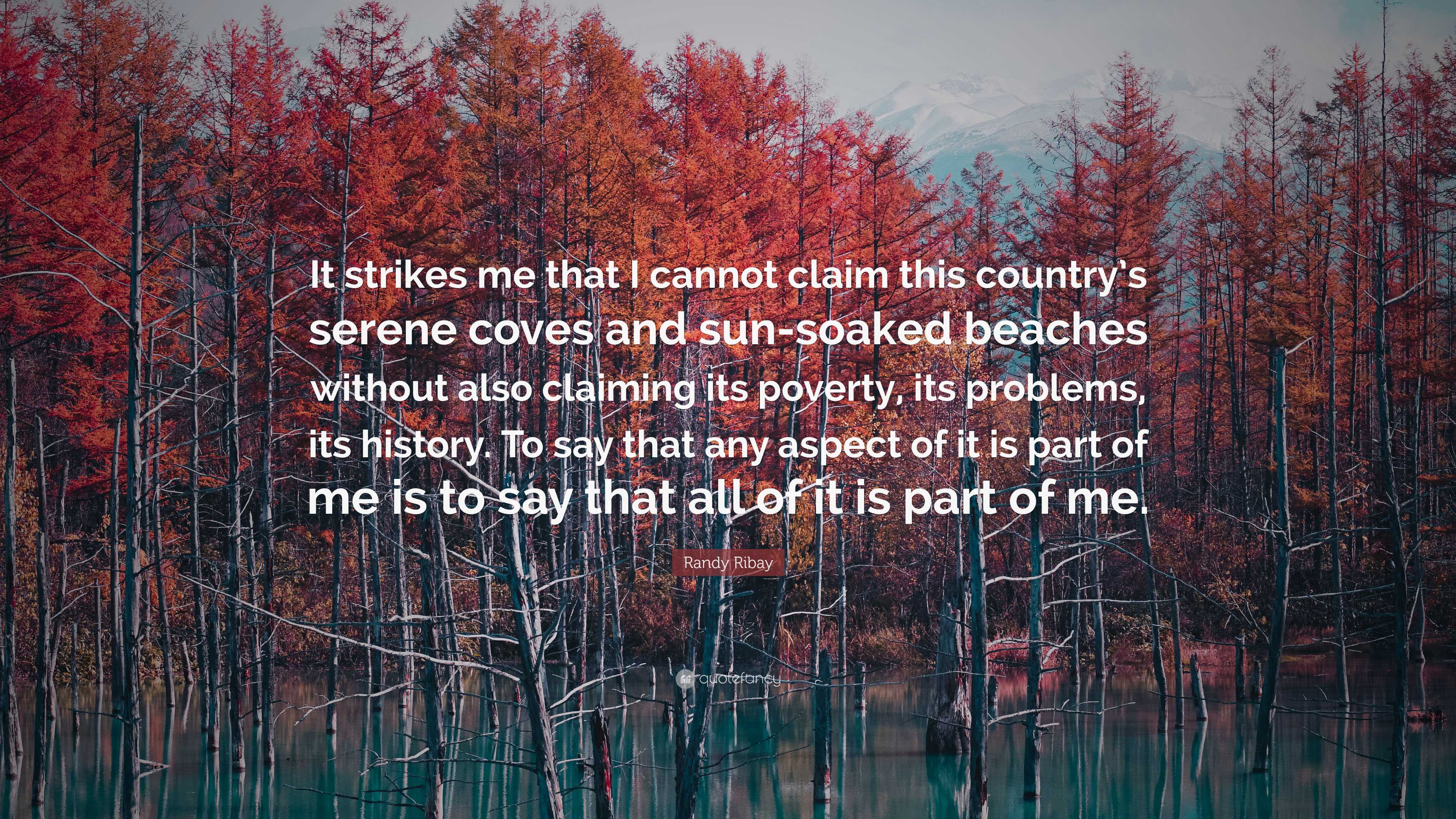 Randy Ribay Quote: “It strikes me that I cannot claim this country’s ...