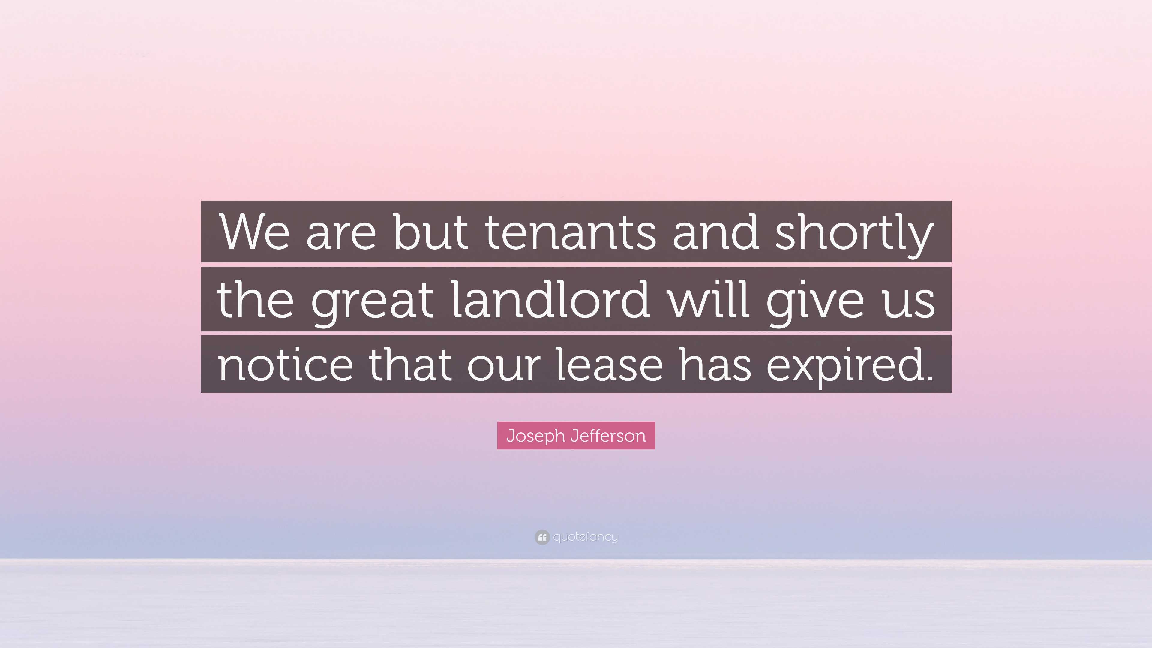 Great Landlord Quotes