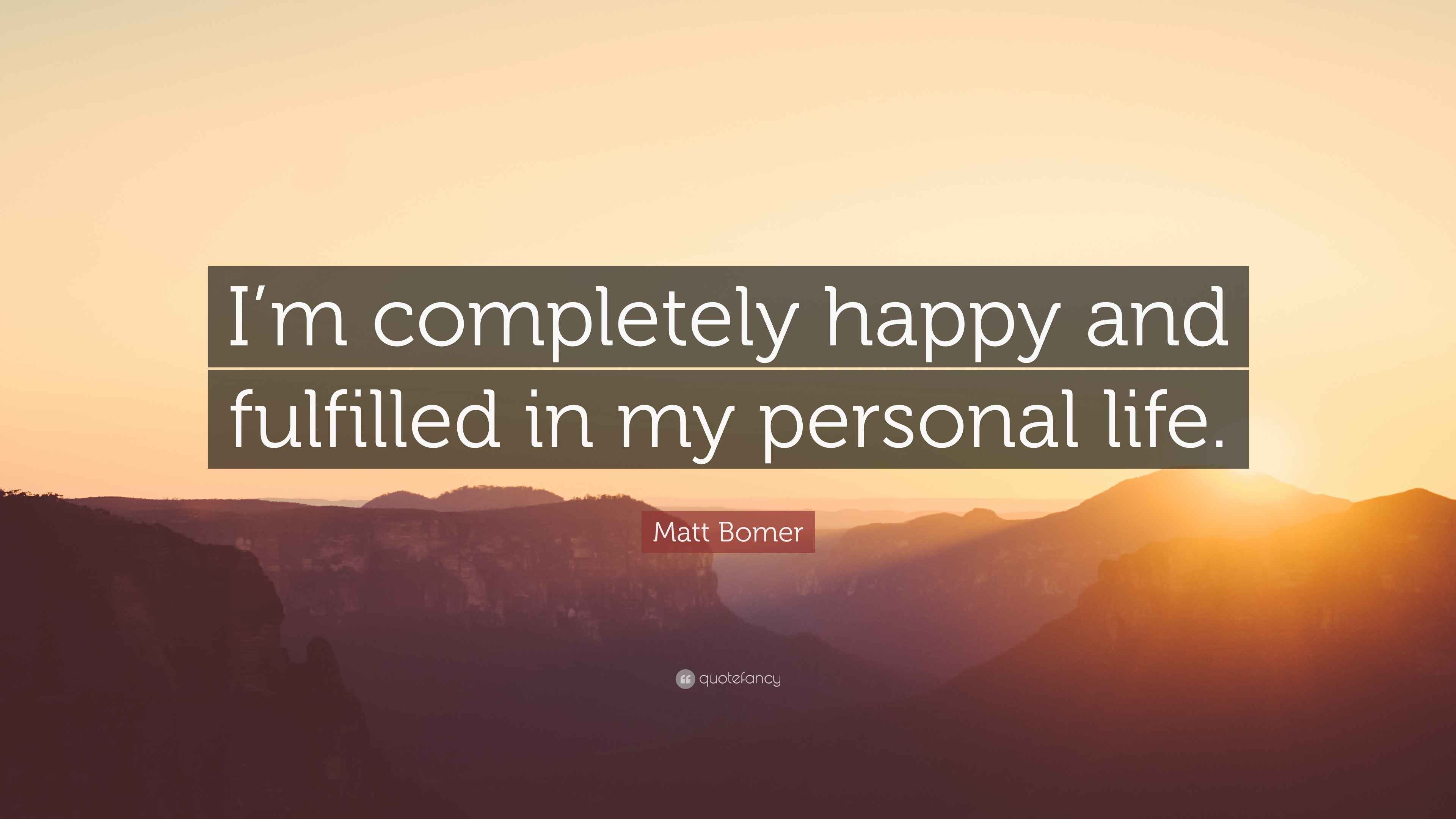 Matt Bomer Quote: “I’m completely happy and fulfilled in my personal life.”