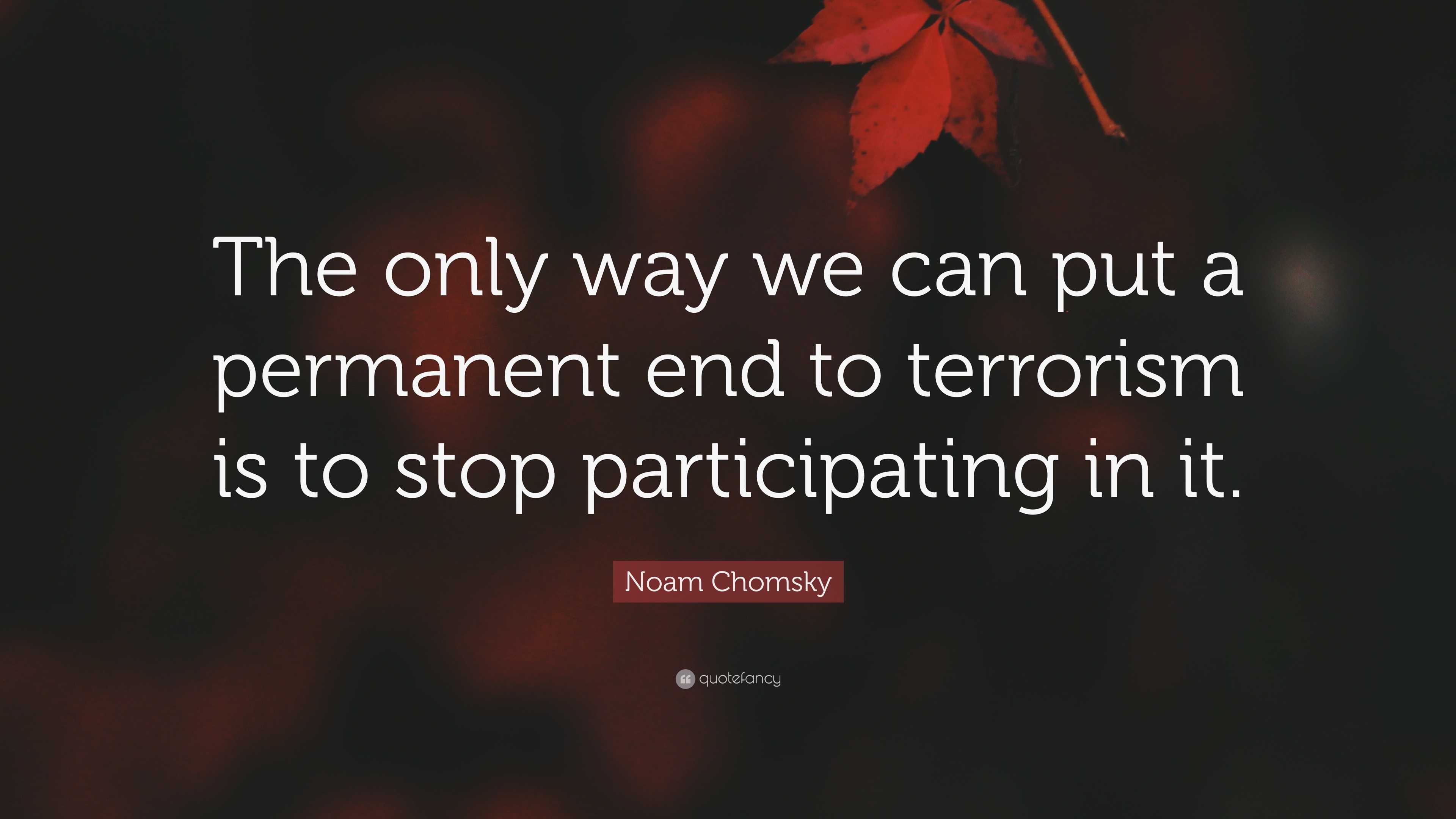 Terrorism Stop Quotes
