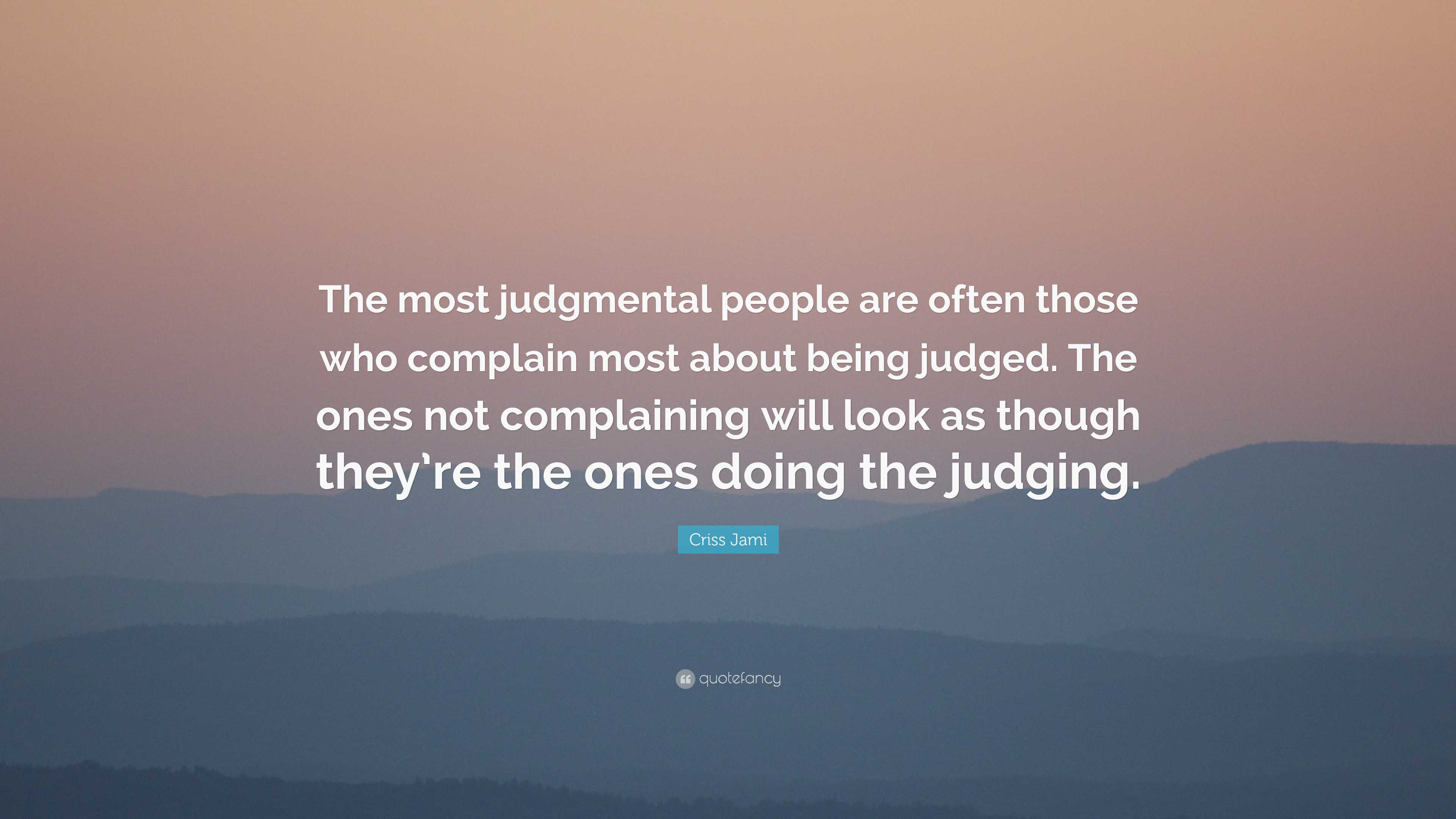 Judgmental People Are Insecure